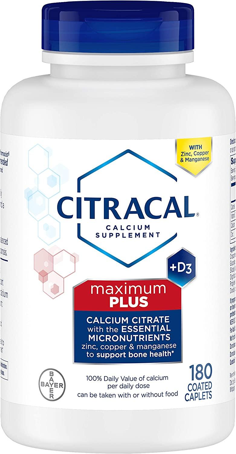 Citracal Maximum Plus 630 mg Calcium - Highly Soluble & Easily Digested ...