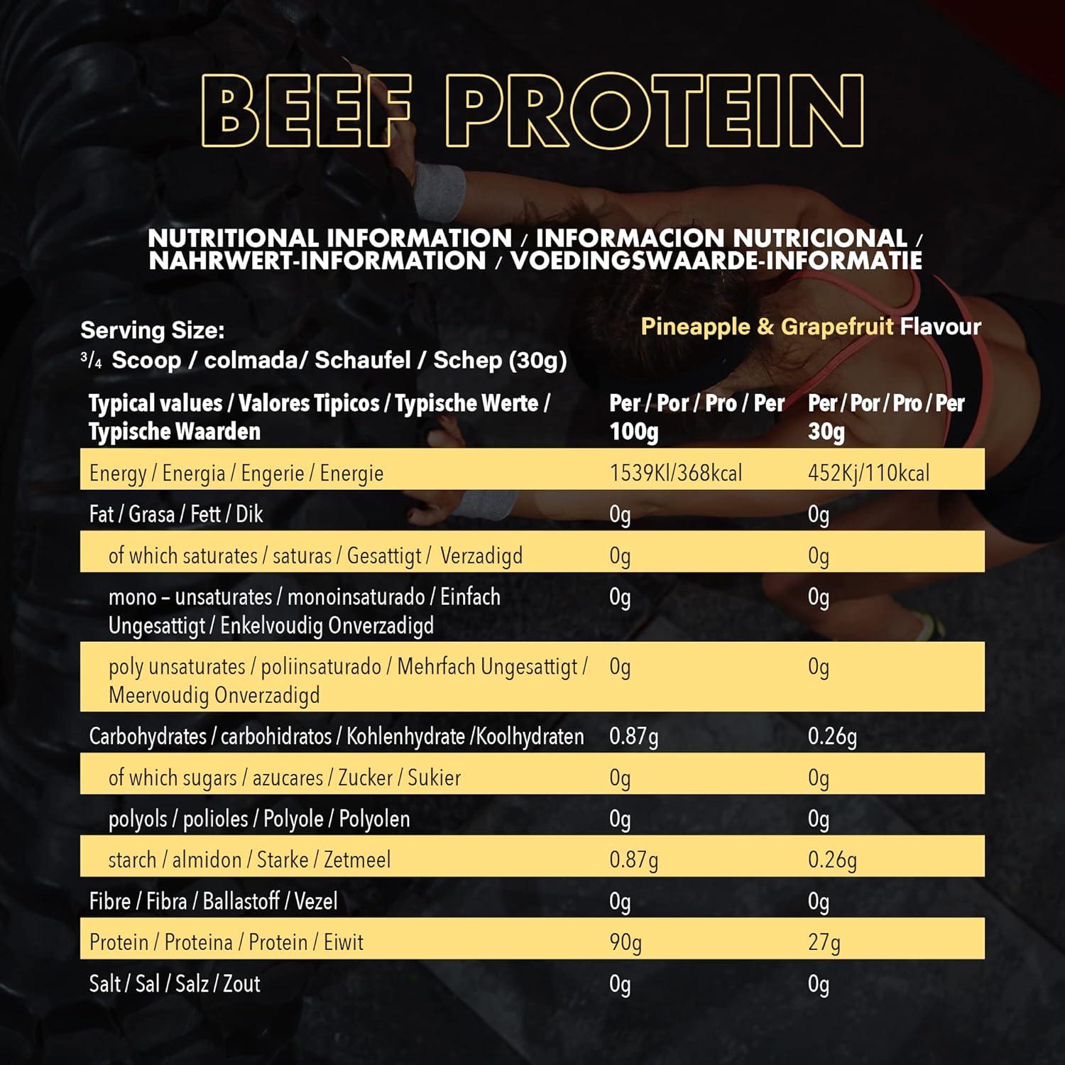 NXT Beef Protein Isolate 540g - High Protein Powder in Natural Amino ...