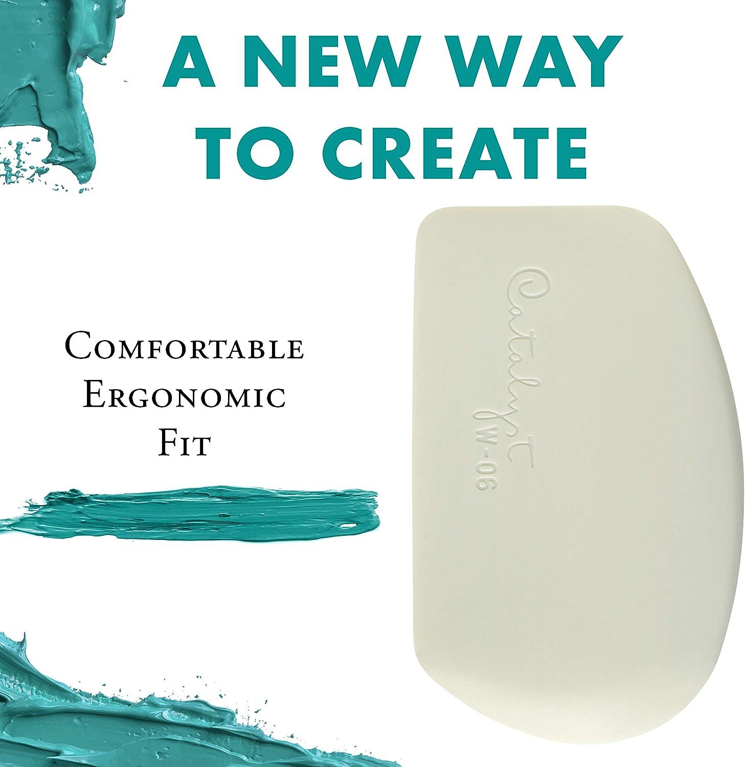 Princeton Catalyst Tools - White Wedge for Texturizing and Moving Paint ...