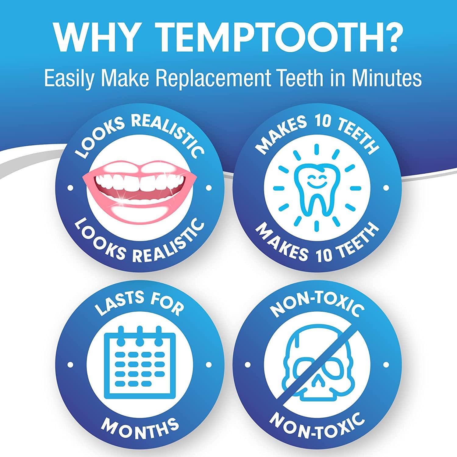 Temptooth: #1 Trusted Patented Temporary Tooth Replacement - Buy Now ...