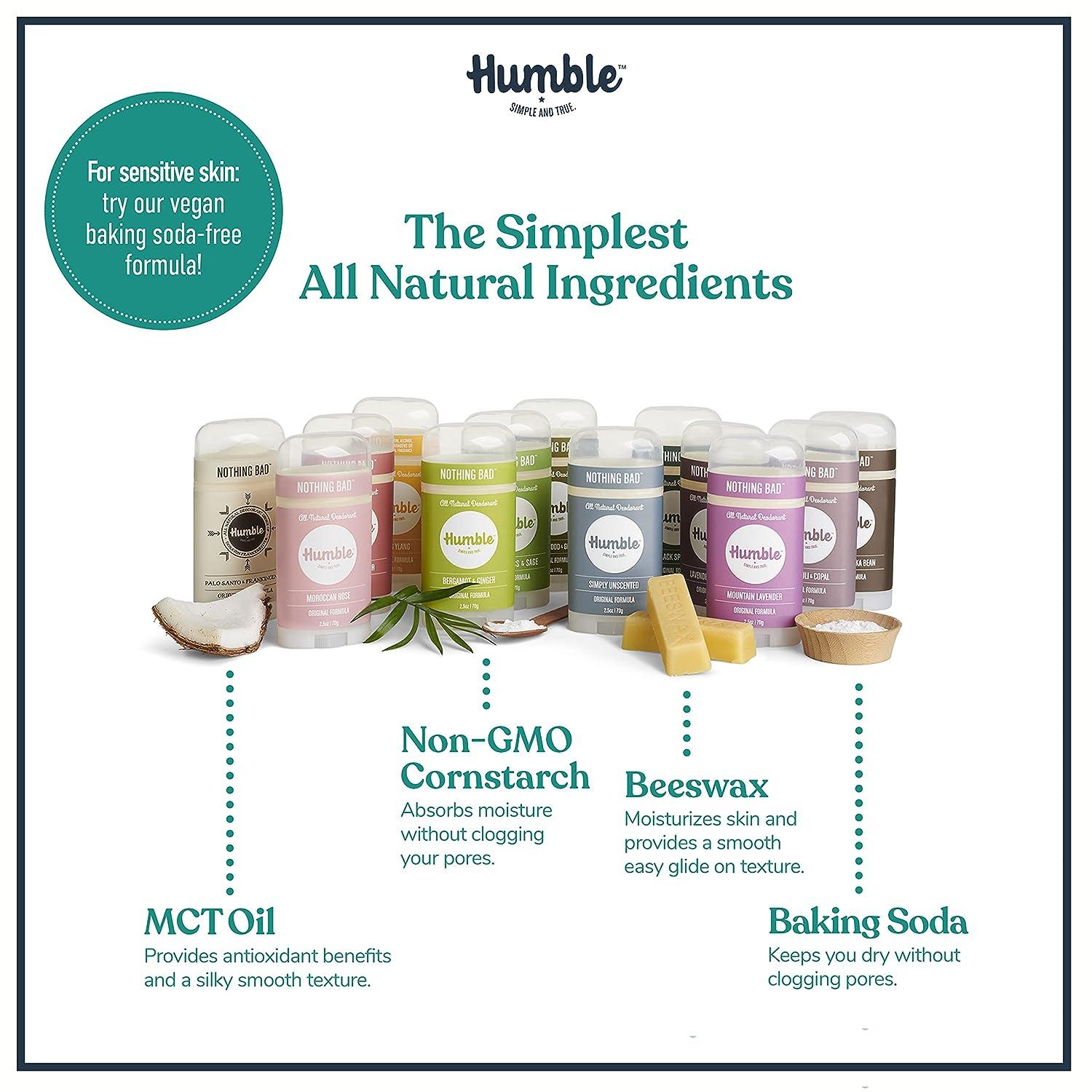 Humble Brands All Natural Aluminum Free Deodorant Stick - Mountain ...