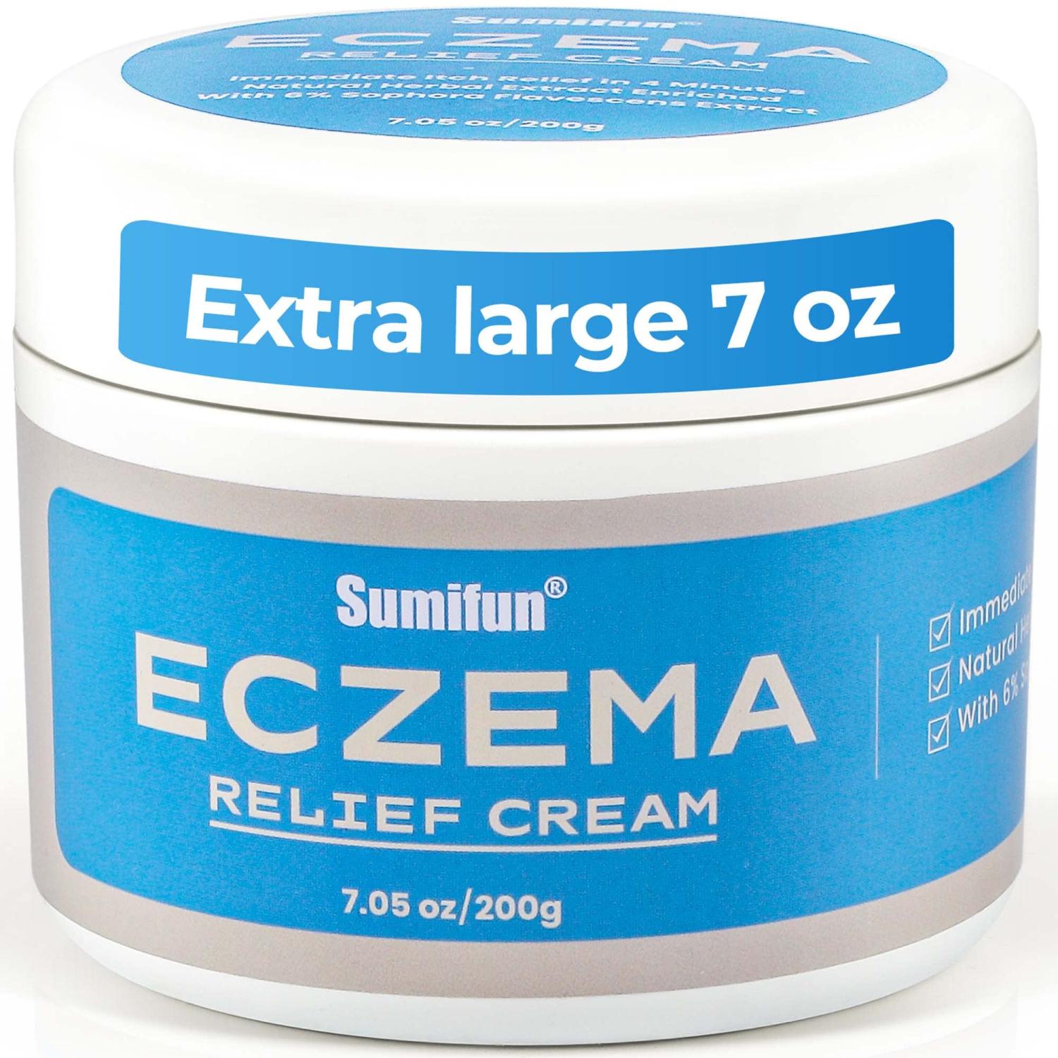 Sumifun Eczema Psoriasis Cream 7oz - Anti Itch Relief for Seborrheic ...