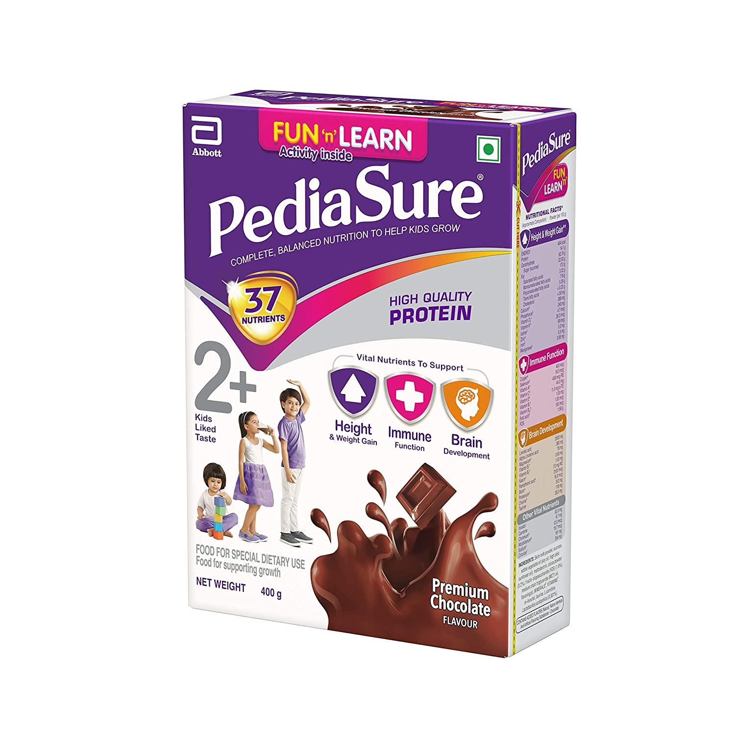 PediaSure Premium Chocolate - 400g Refill Pack | Nutritious Kids Drink ...