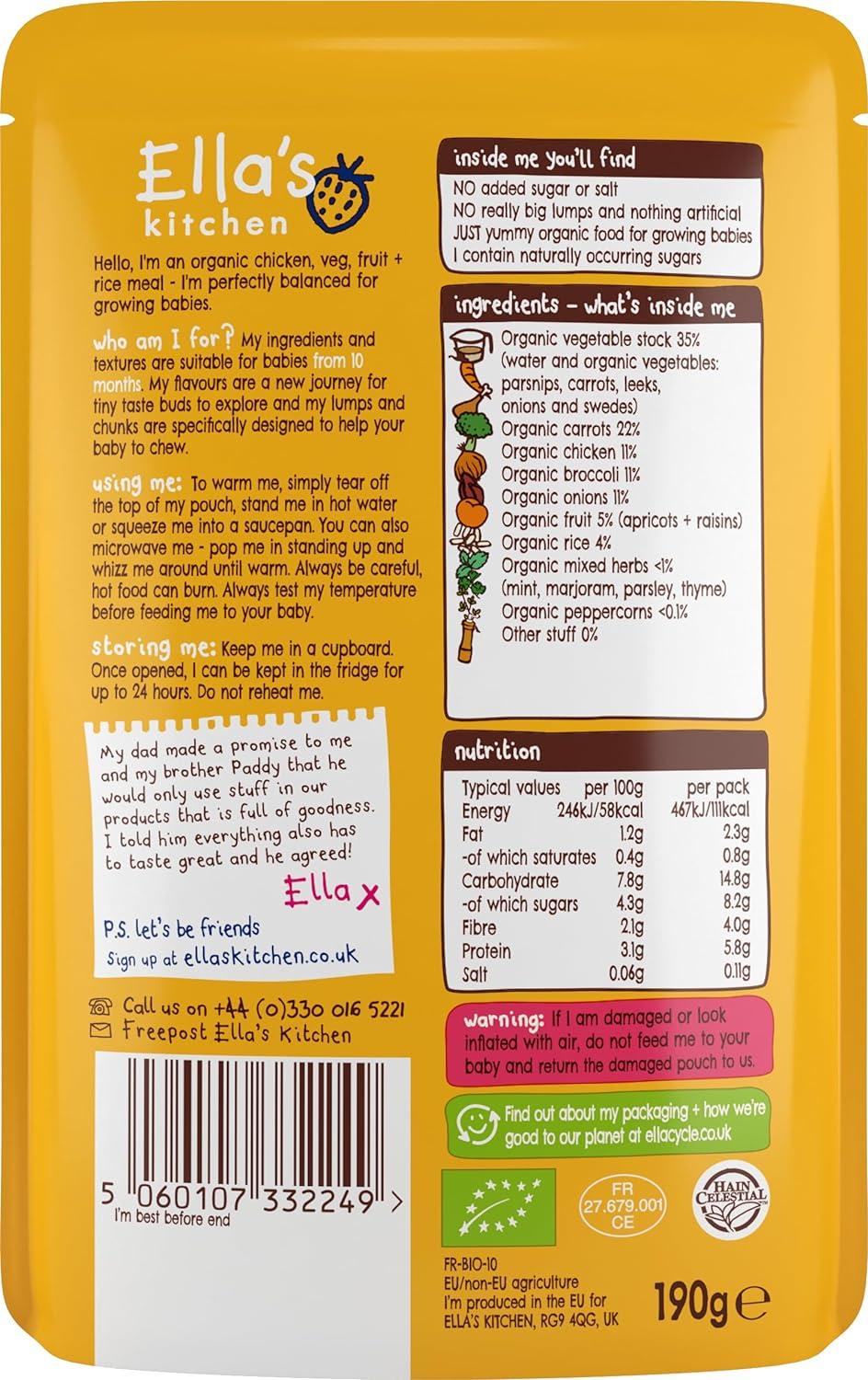 Organic Ellas Kitchen Chicken Casserole 190g - Delicious & Nutritious ...