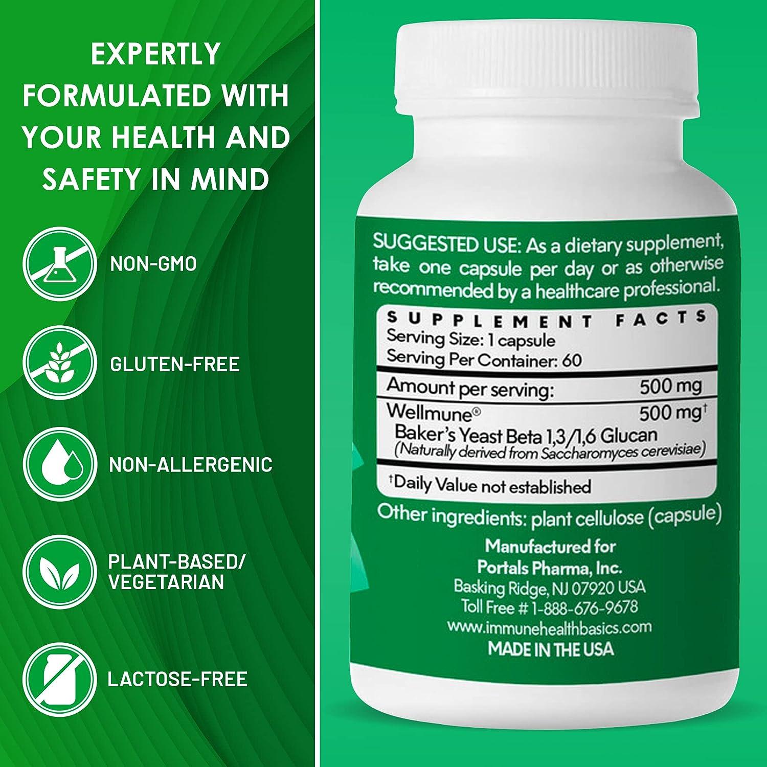 Ultra Strength Immune Support Capsules - Clinically Proven Wellmune ...