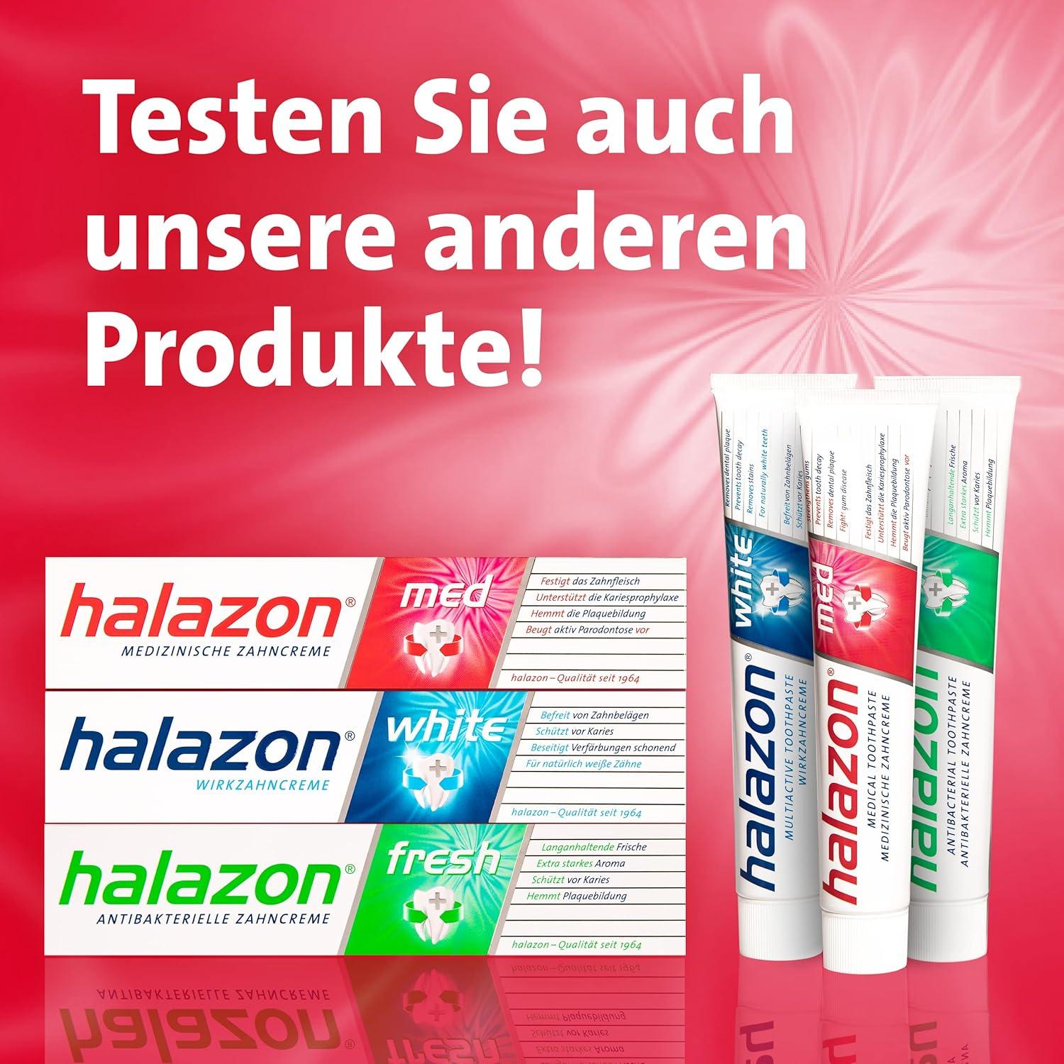 Halazon Med - 4-Pack Medical Toothpaste (75ml) | Sensitive Teeth & Gum ...