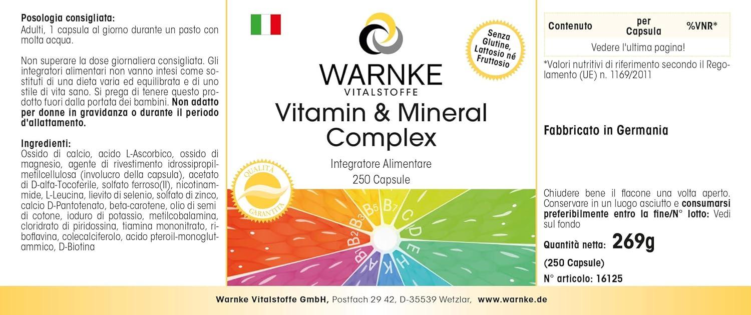 Vitamin A-Z Multivitamin Capsules - High-Dose Vegan Formula with 18 ...