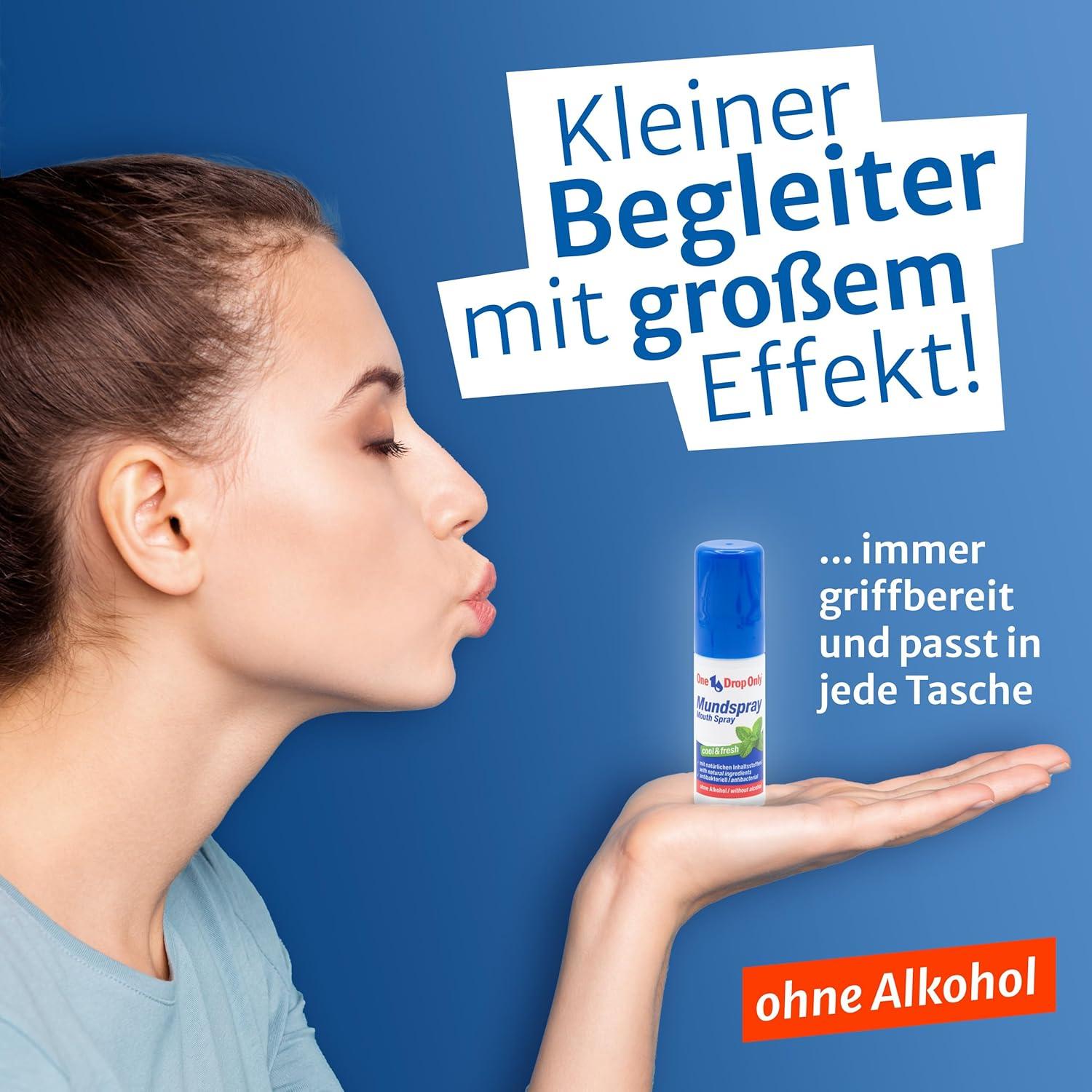 One Drop ONLY Antibacterial Mouth Spray - Alcohol-Free Fresh Breath ...