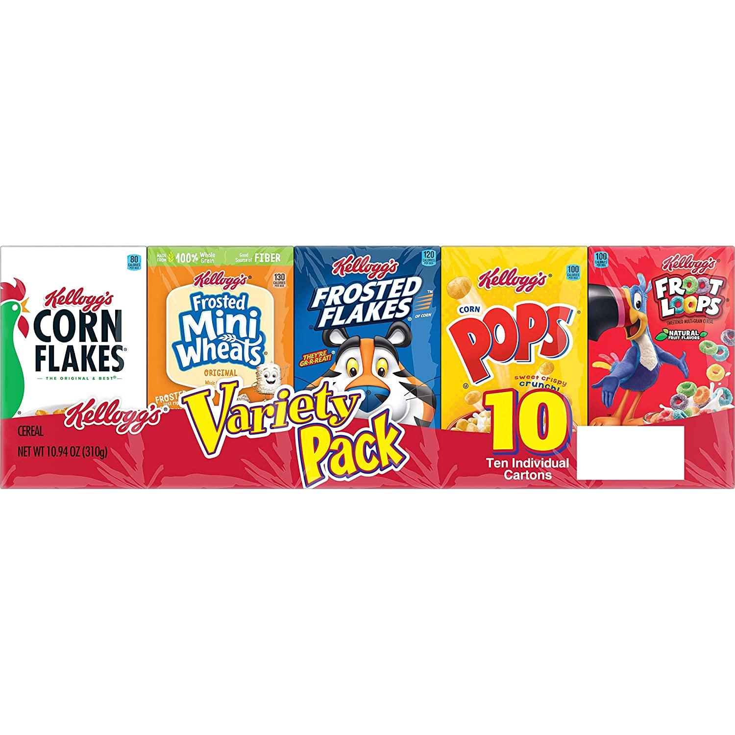 Kellogg's Assorted Variety Pack - 12 Count, 120 Boxes | Shop Now | Buy ...