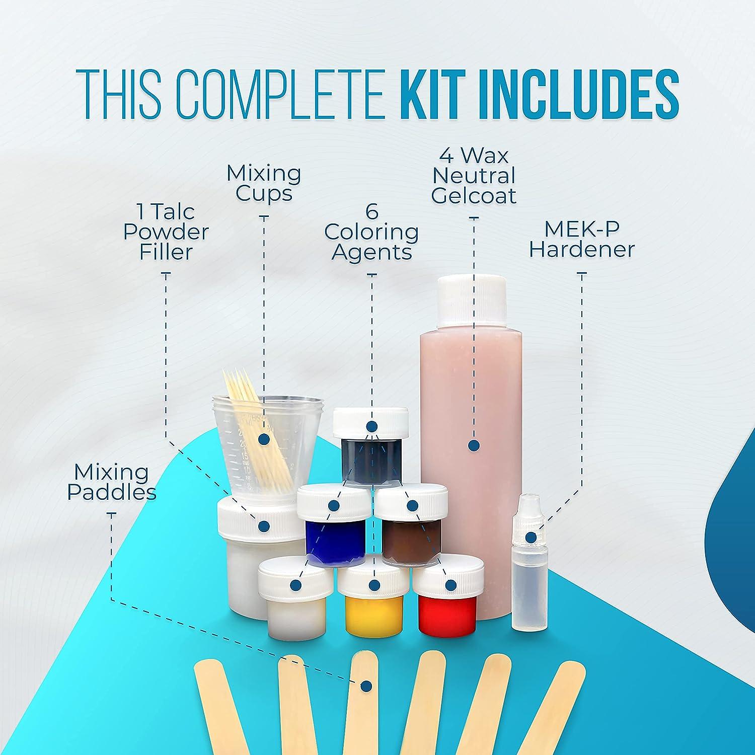 TRUE COMPOSITES Premium Gelcoat Repair Kit-Complete Set with Hardener ...