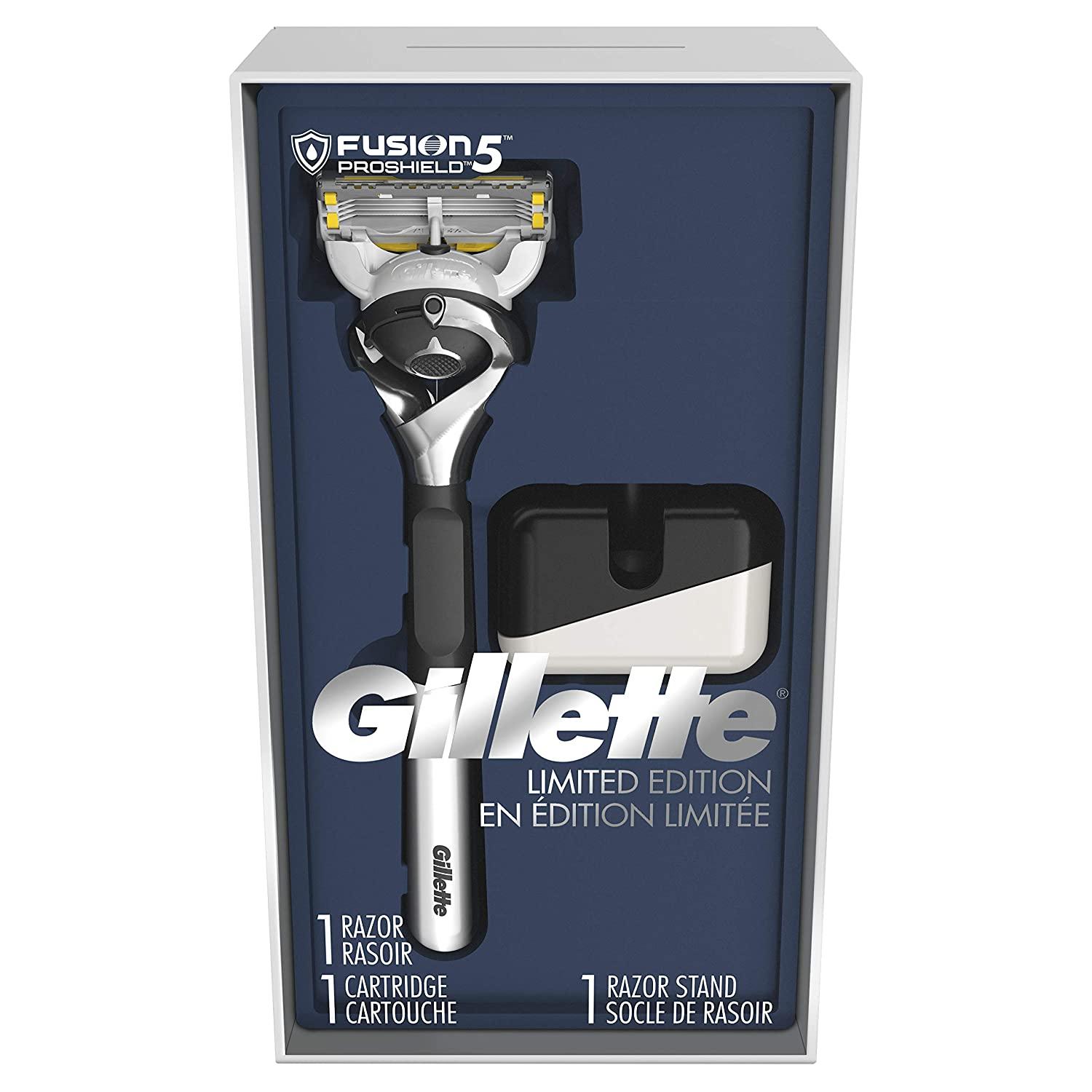Gillette Fusion5 Proshield Limited Edition Set - Handle, Razor, Stand ...