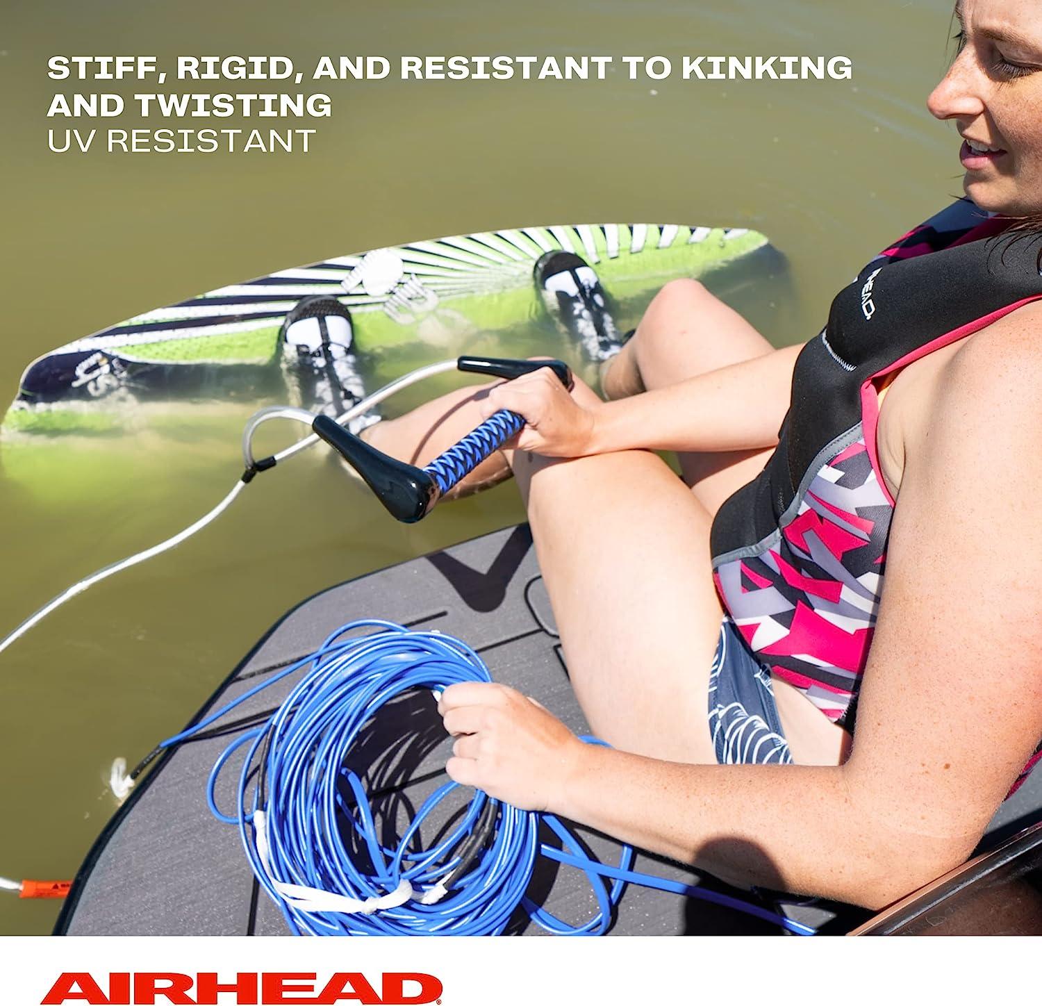 Airhead Dyneema Thermal Wakeboard Rope - 75ft, 4 Sections (Electric Red ...