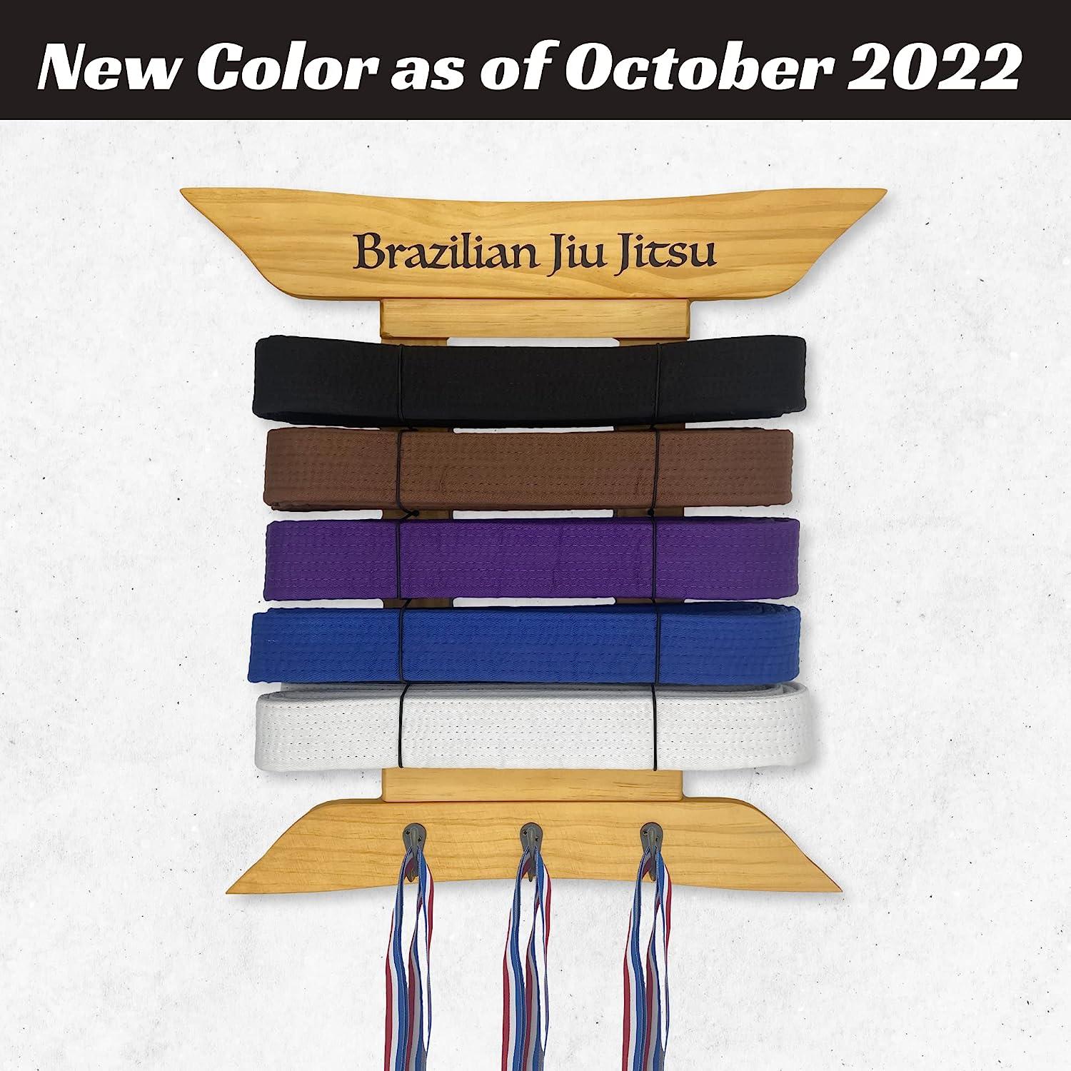 Brazilian Jiu Jitsu Belt Display & Medal Hanger - Holds 5 Belts from ...