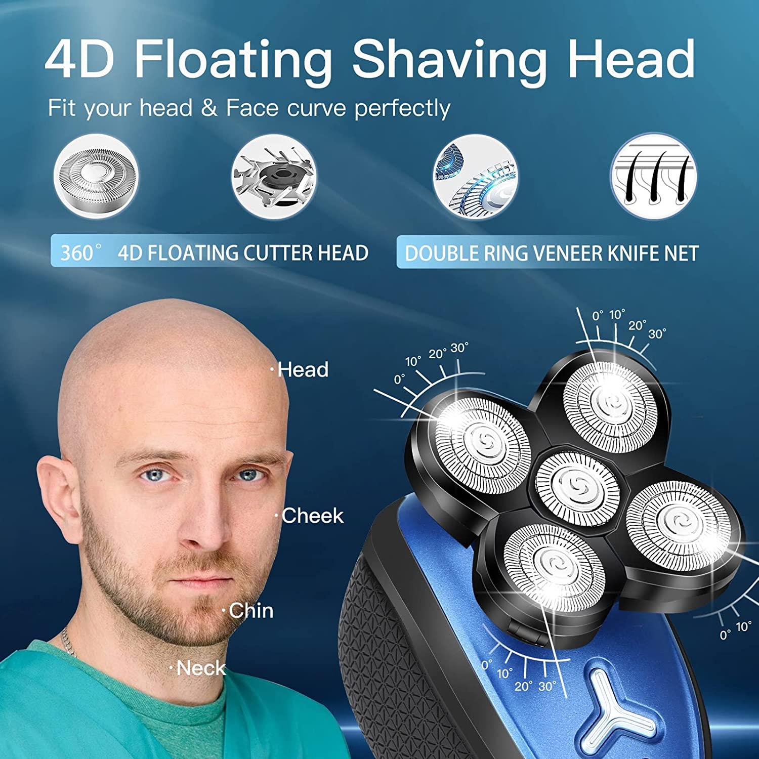 Best Electric Head Shavers For Men Bald Waterproof Cordless 2022