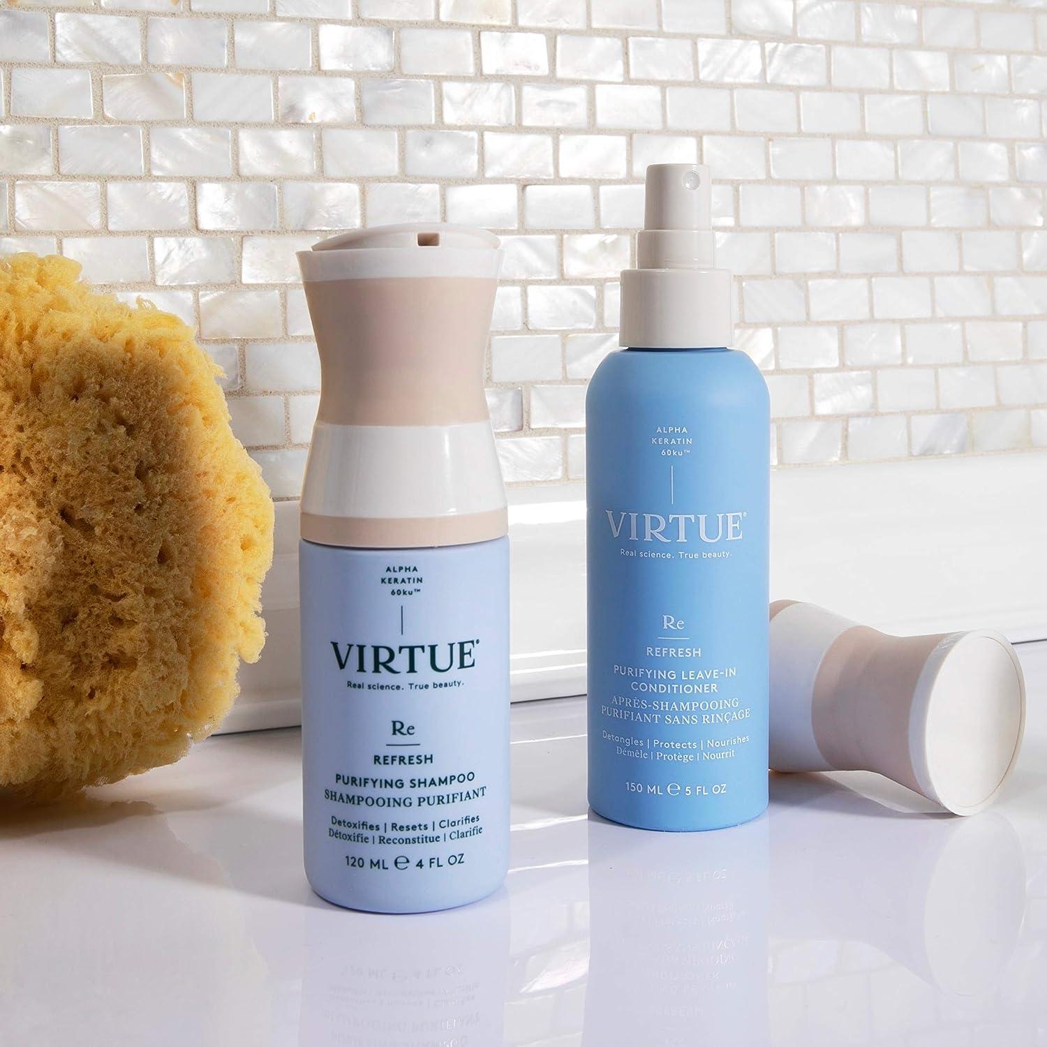 VIRTUE Purifying Leave-in Conditioner 5 Fl Oz - Deep Cleansing Hair ...