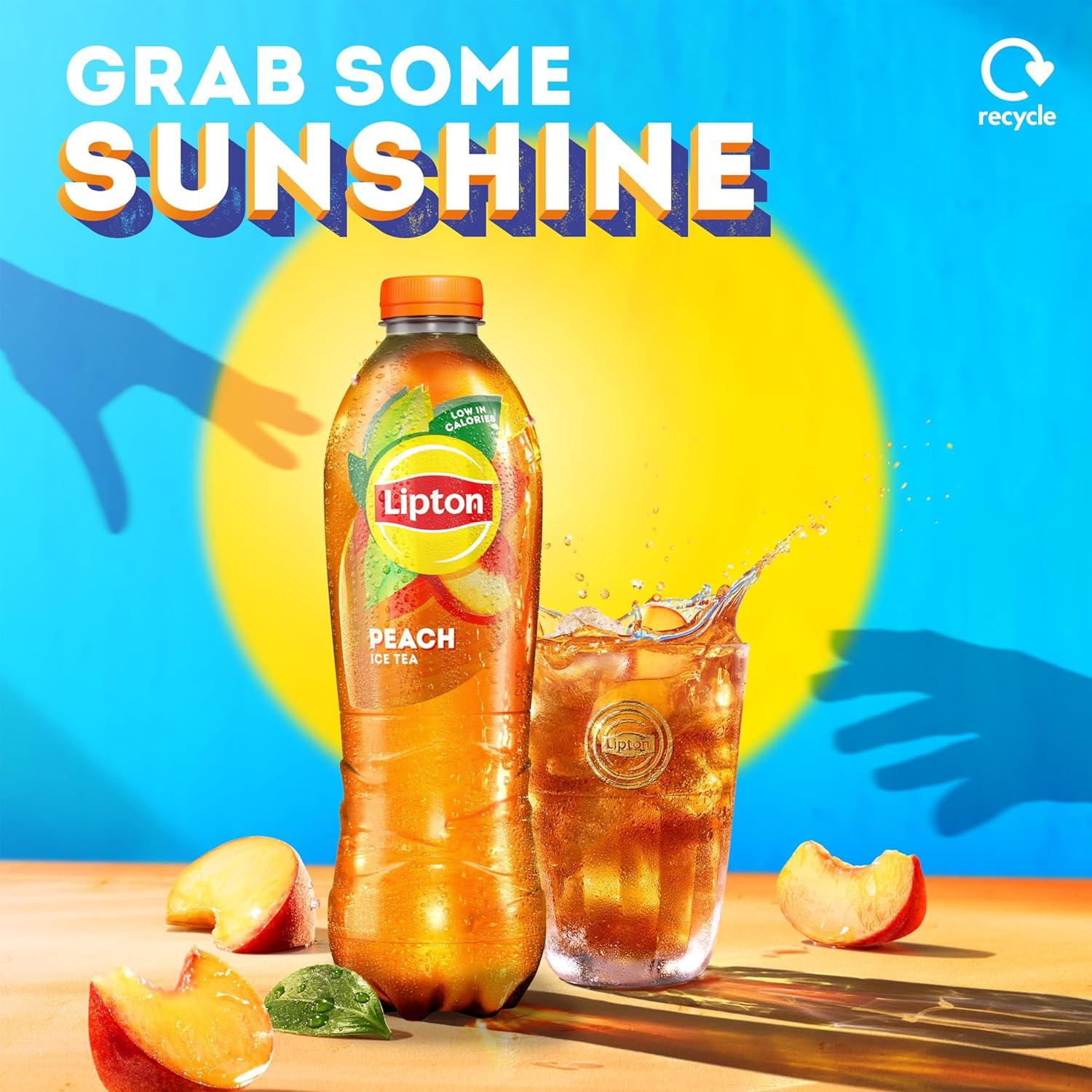 Lipton Ice Tea Peach 1.25L - Refreshing Peach Flavored Beverage | Buy ...