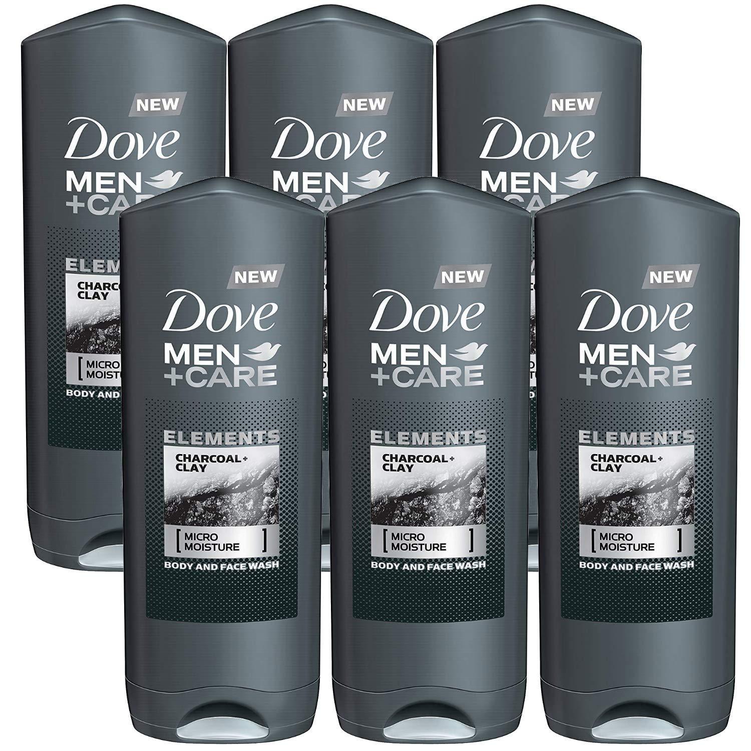 Dove Men + Care Elements Charcoal and Clay Body Wash 6-Pack - 13.5 oz/400ml (Intl Version) | Buy ...