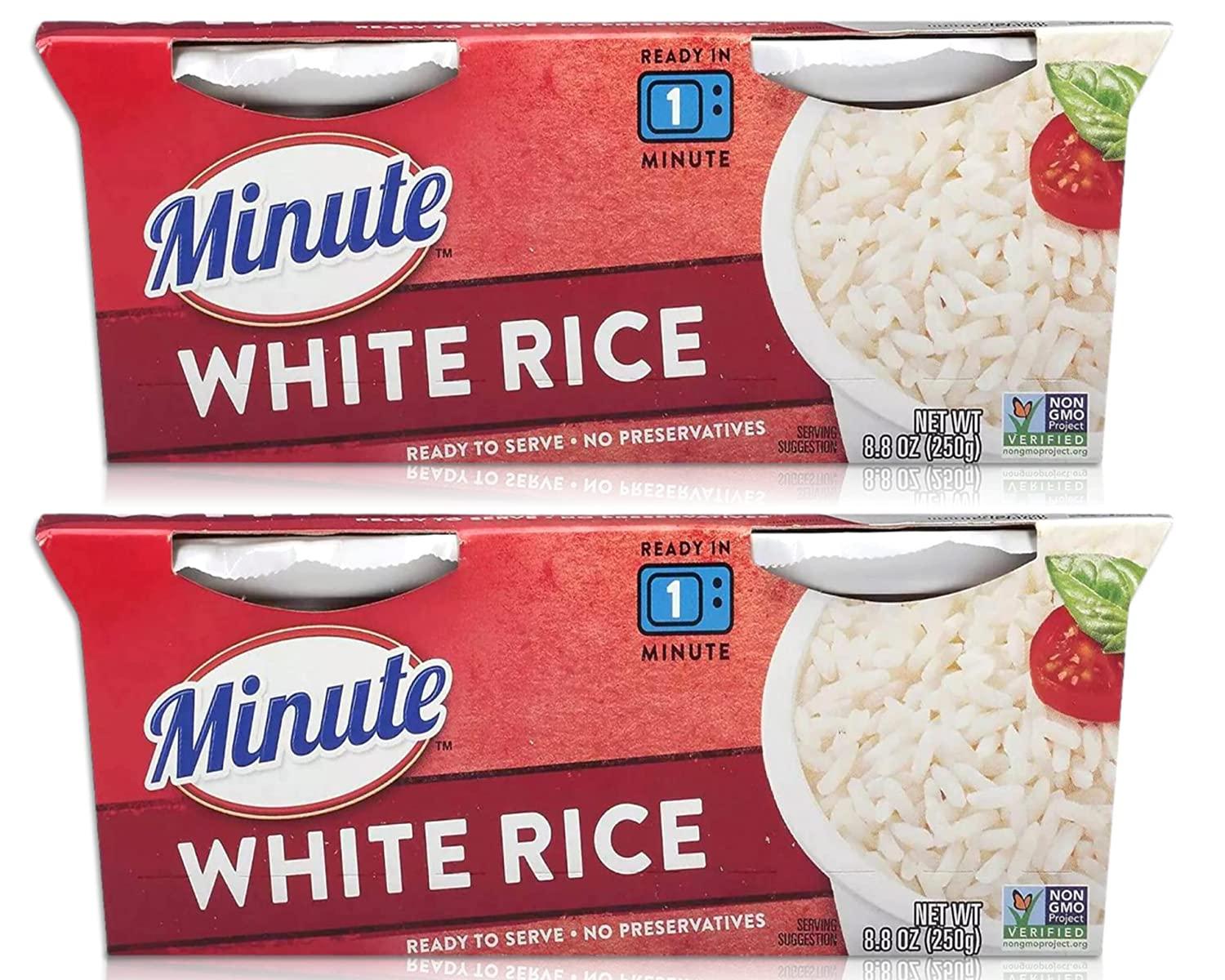 Microwavable Rice Bundle. Includes Two- 8.8 Oz Packages of Minute Rice ...