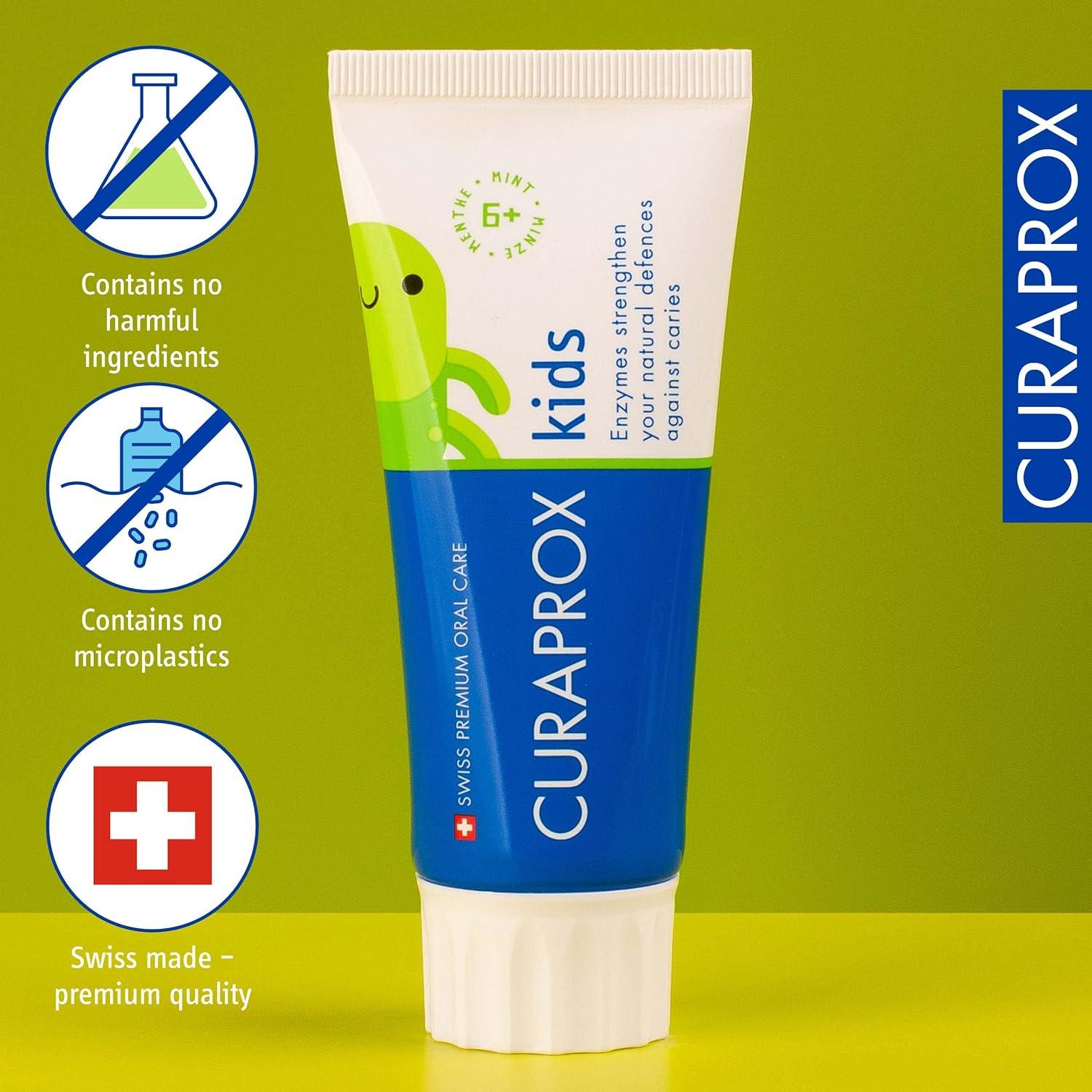 Curaprox Children's Toothpaste CS Kids Mint 60ml | Fluoride Toothpaste ...
