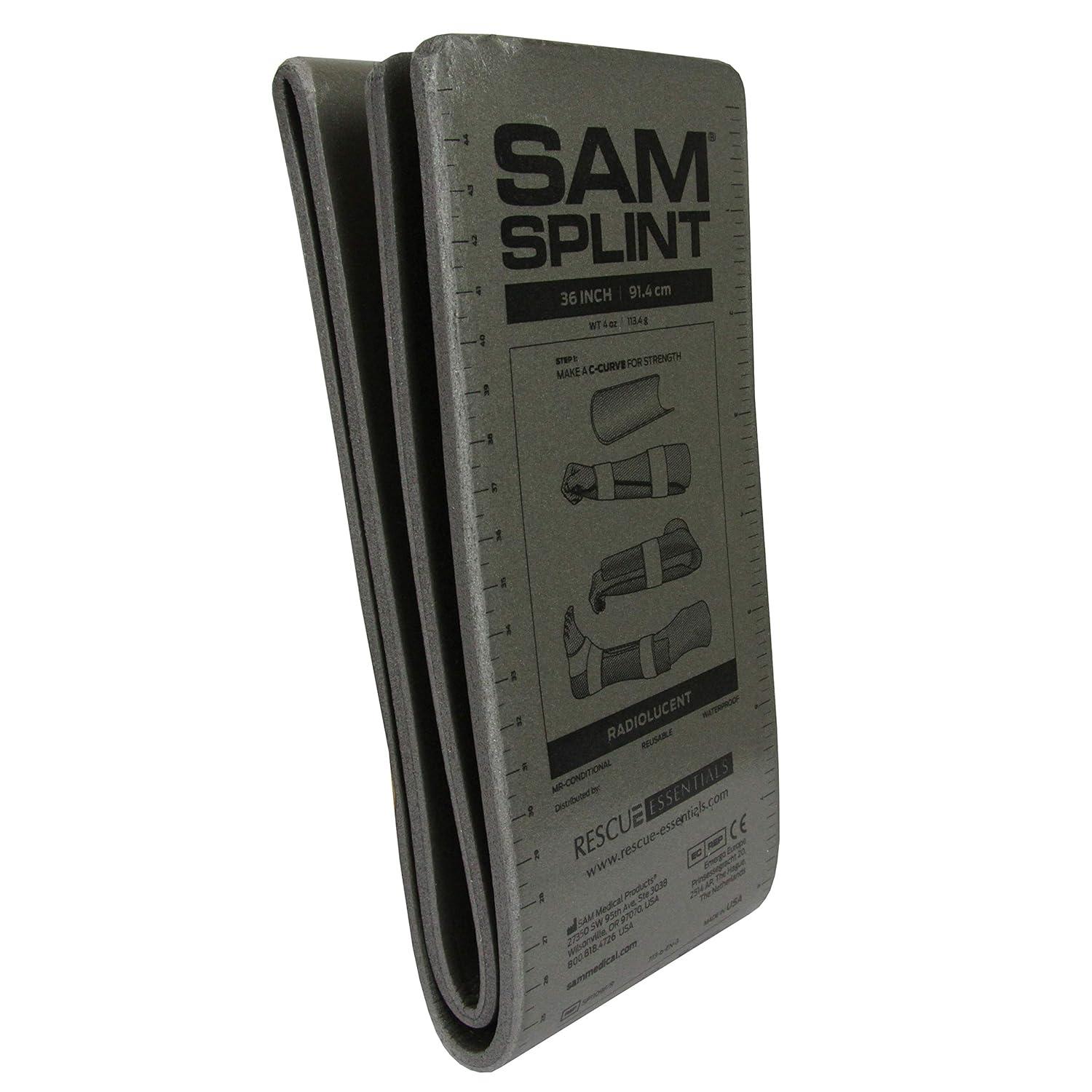 Rescue Essentials SAM Splint Combo Pack - 2-36, 2-18, 2-9 Splints, 2 ...