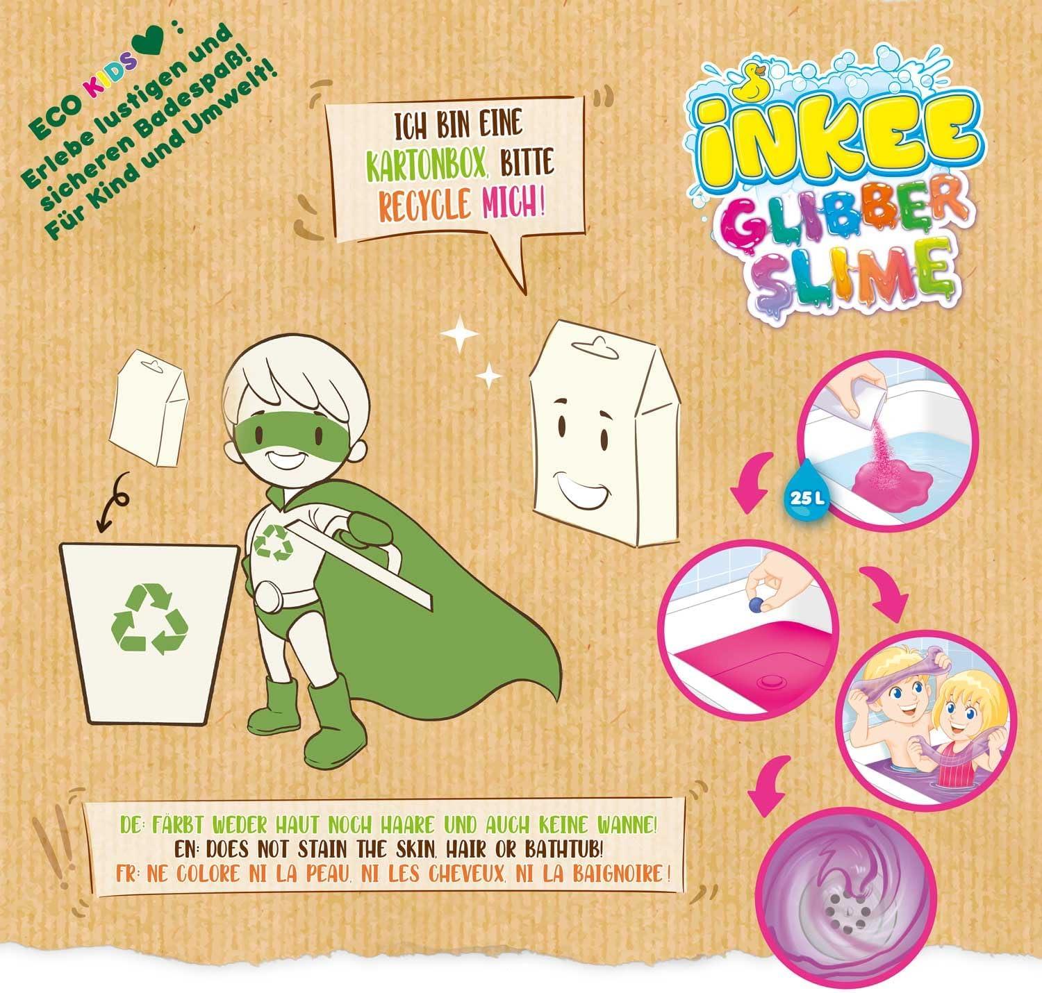 Inkee Bath Slime Galupy Mermaid 10 Pack | Neon Pink Cotton Candy ...