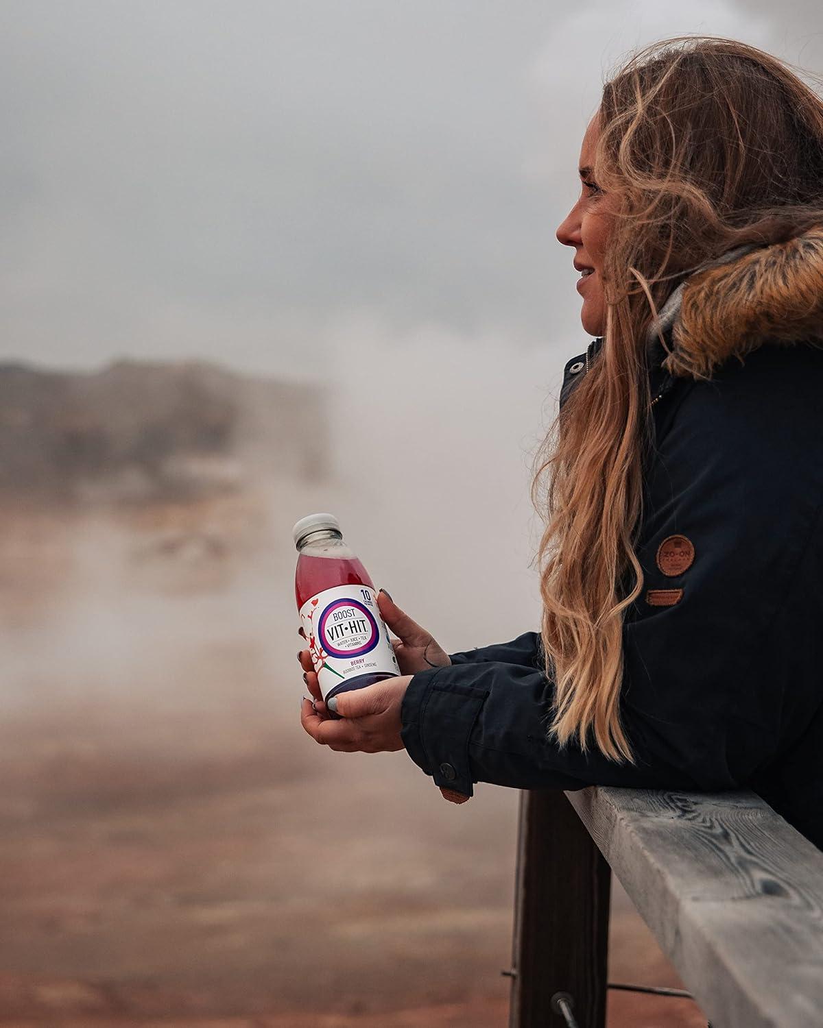 VIT HIT Boost Berry Ginseng Rooibos Tea - 12 x 500ml Bottles | Low ...