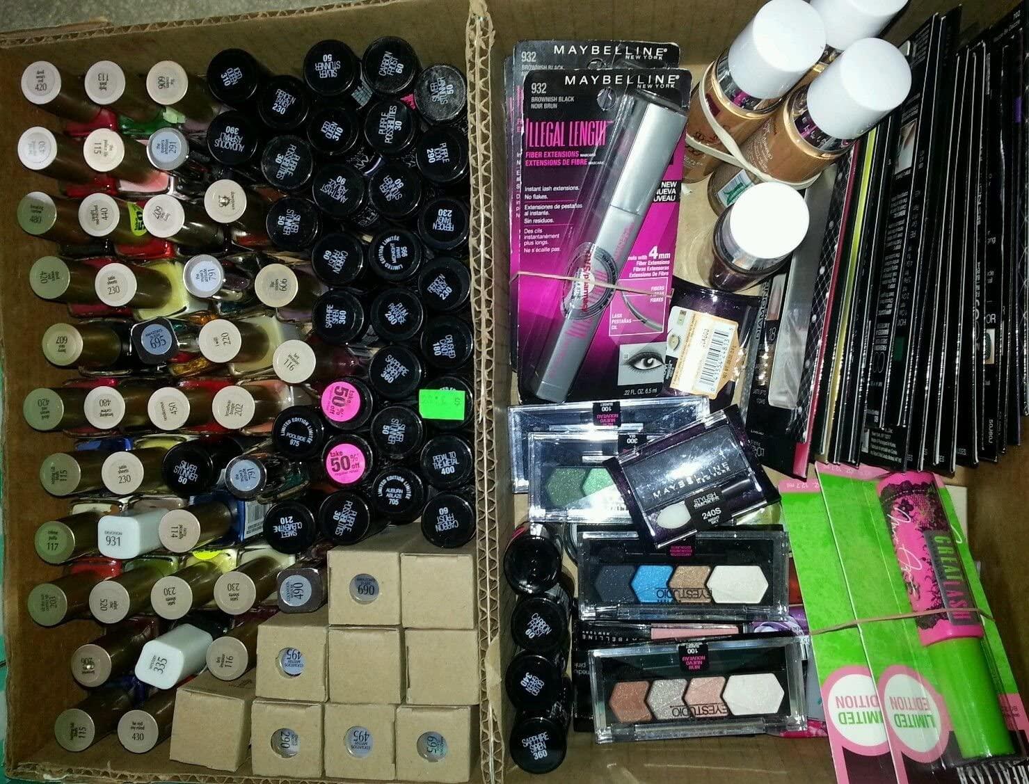 Wholesale 25 Piece Loreal & Maybelline Cosmetics Lot - Assorted Set for ...
