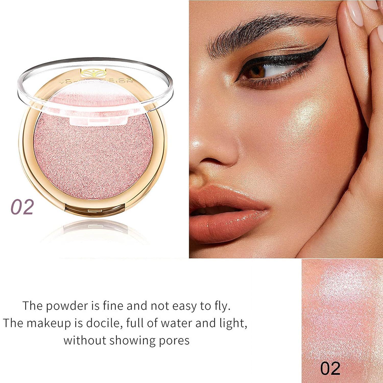 Shimmer Highlighter Palette for Face Contouring & Illuminating ...