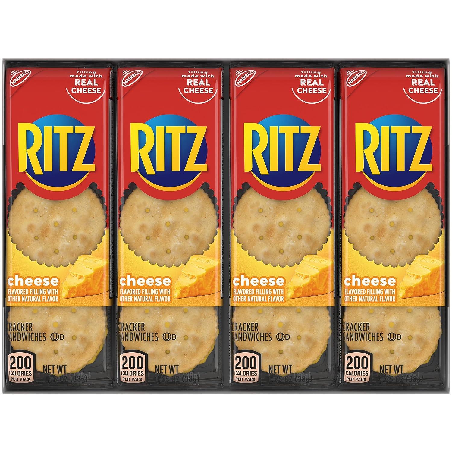 RITZ Cheese Sandwich Crackers - 8 Packs (1.35 oz each) | Buy Now with ...