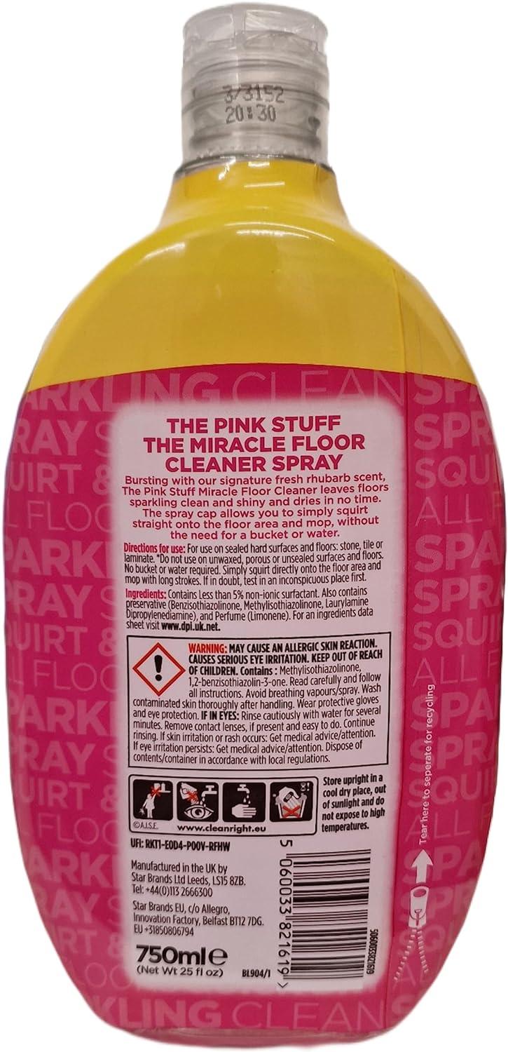 THE PINK STUFF Miracle Direct to Floor Cleaner 750ml | Quick Dry ...