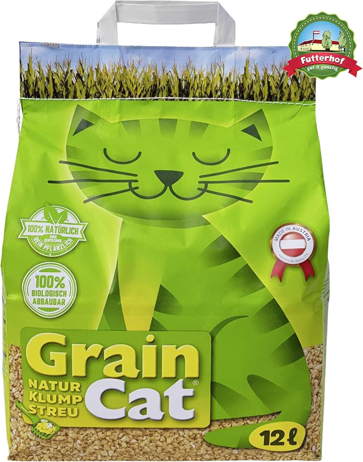 Grain Cat Natural Clumping Cat Litter - 96L Eco-Friendly & Odor Control ...