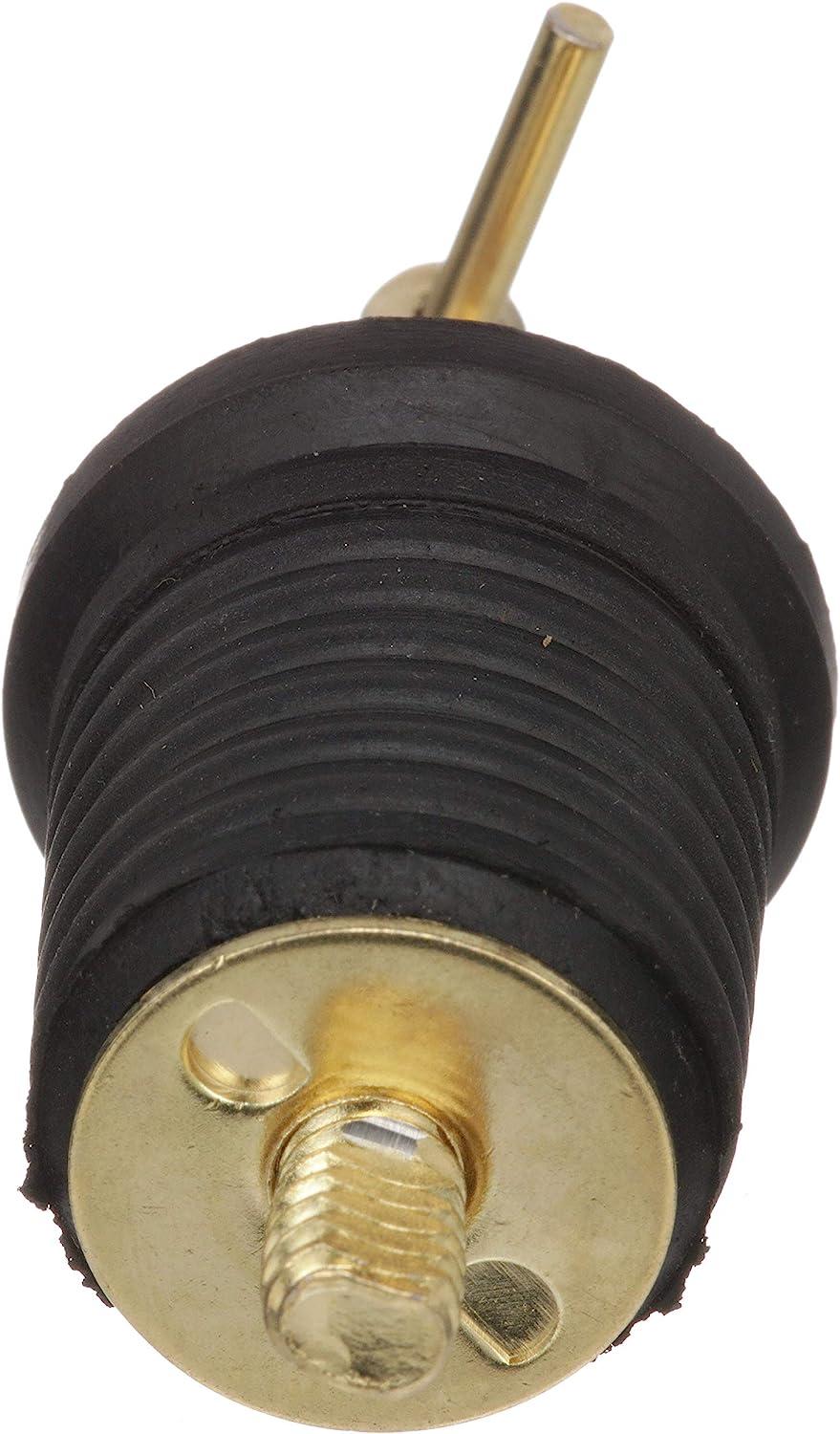 Attwood 11587-4 T-Handle Drain Plug | 1-Inch Brass-Plated Locking Plug ...