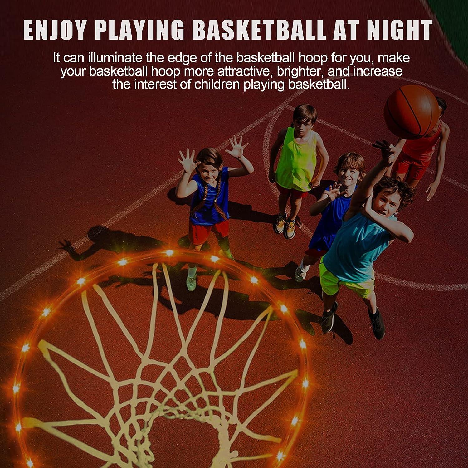 Green Bean LED Basketball Hoop Light - 16 Colors, 7 Flashing Modes ...