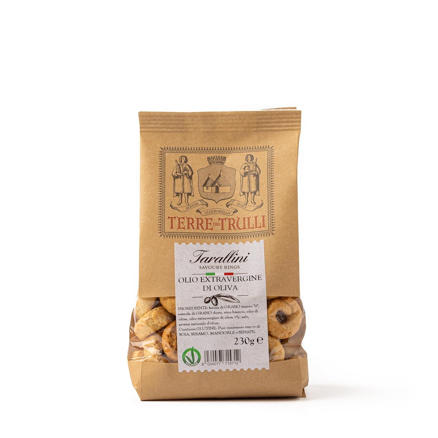 Terre dei Trulli Taralli Pugliesi | Extra Native Olive Oil | 5 Packs of ...