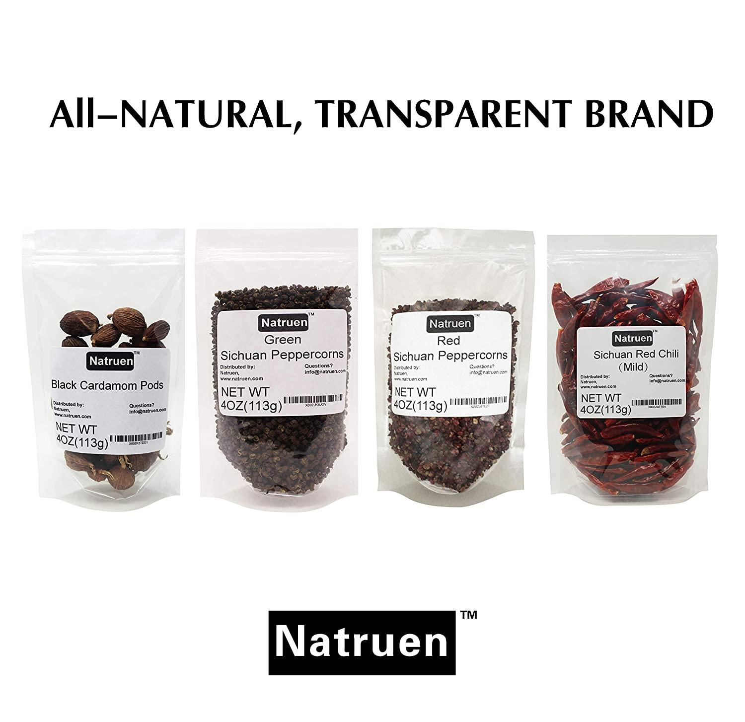 Natruen Whole Dry Szechuan Chinese Red Chili Pods 4oz - Mild Facing ...