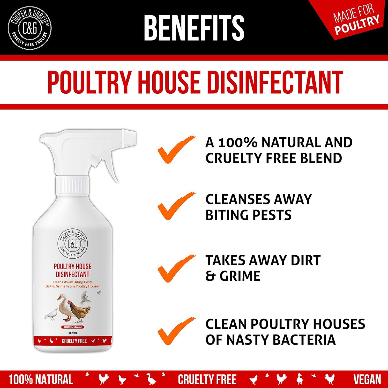 Poultry House Disinfectant 500ML | Cleans Away Biting Pests & Grime ...