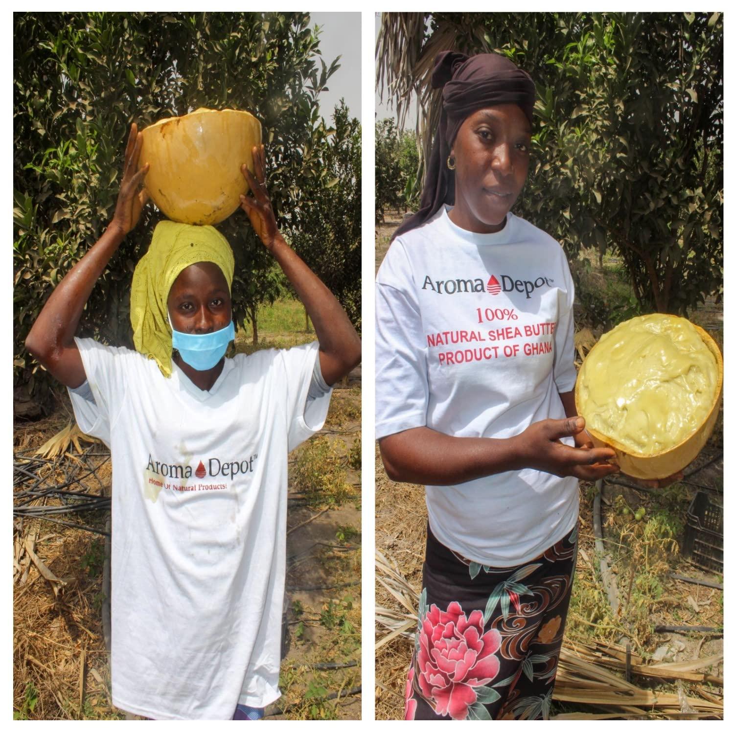 Raw African Shea Butter 5lbs Block Ivory/White Grade A1 - 100% Pure ...