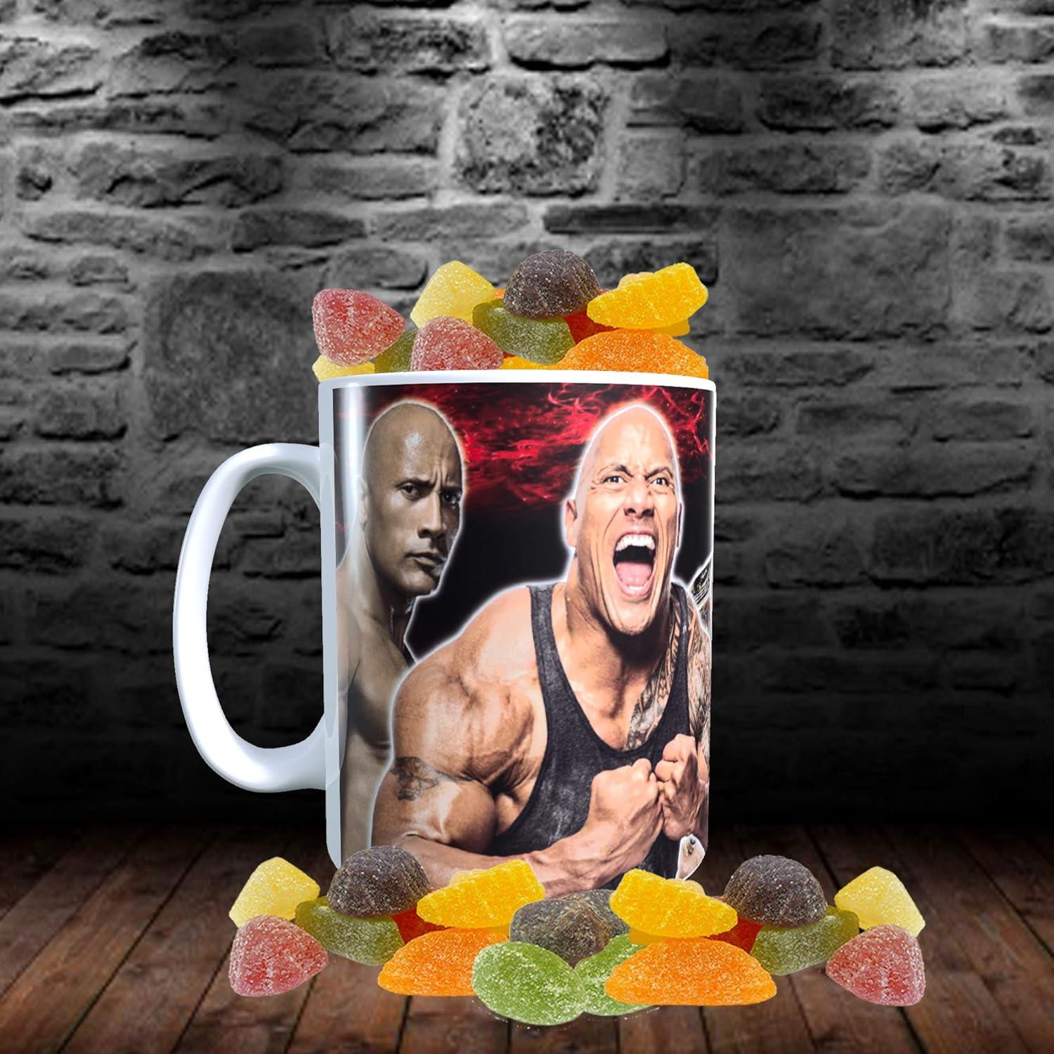 Dwayne Johnson Celebrity Icon Mug with Choice of Sweets Gift | Buy Now ...
