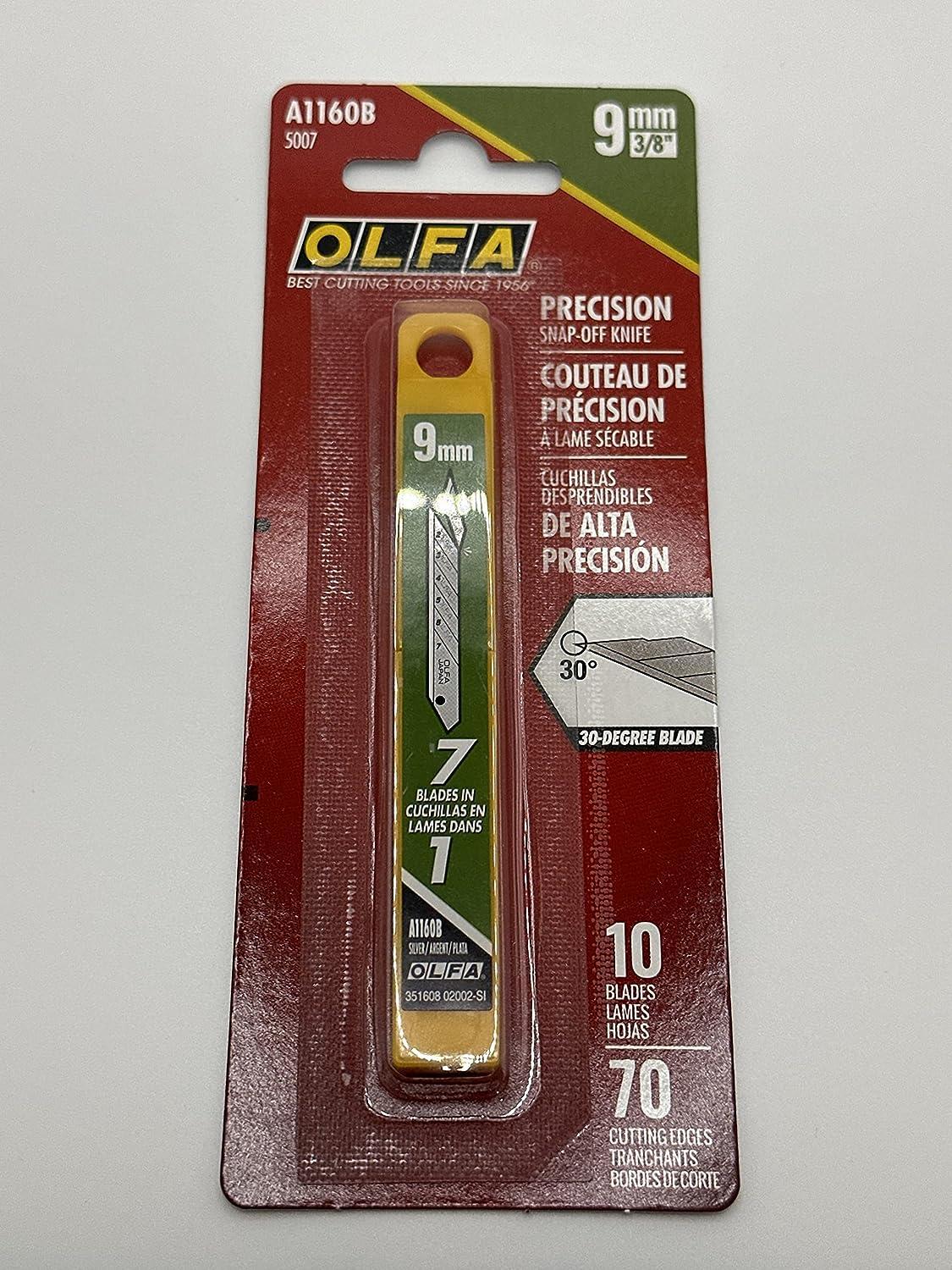 OLFA 5007 A1160B 9mm Snap-Off Art Blade 10-Pack (2 Pack) - Premium Cutting Blades | Buy Now with ...
