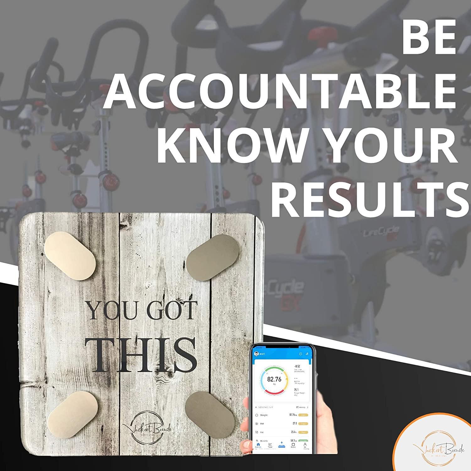 Smart Digital Scale - Modern Design | Body Fat Monitor | Bluetooth ...