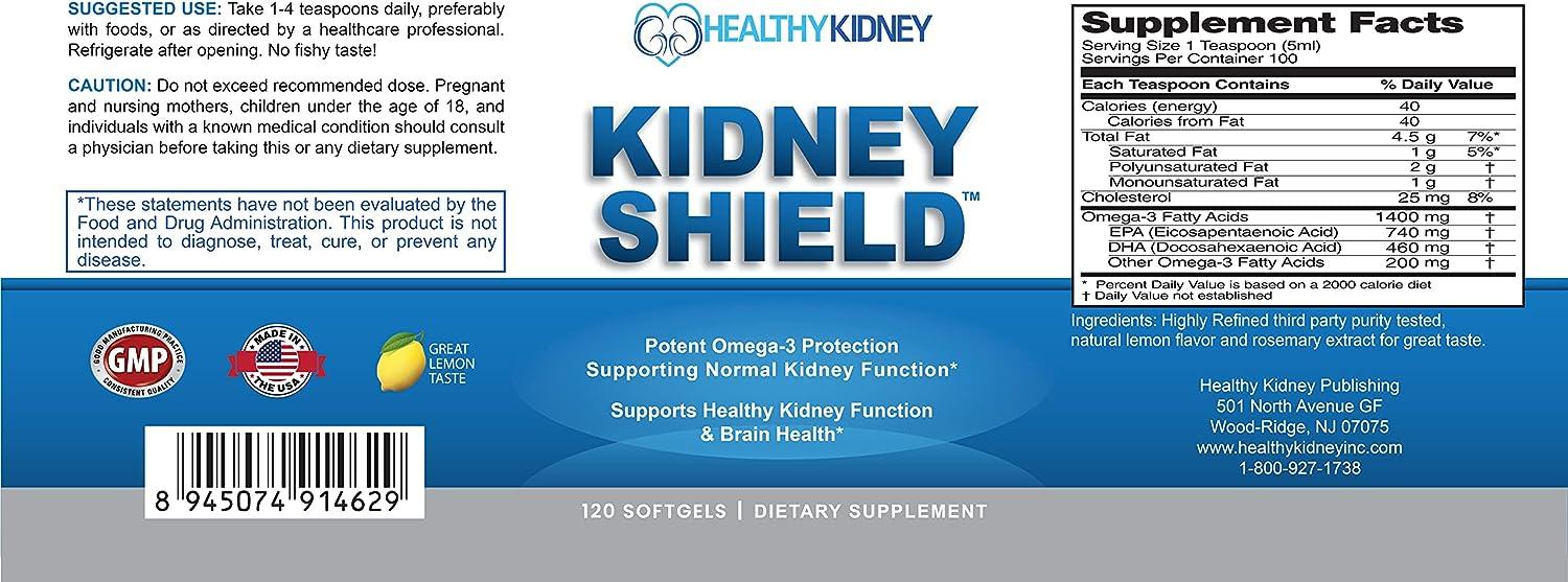 Kidney Shield 120 Caps - Kidney Support Supplement for Cleanse & Health ...