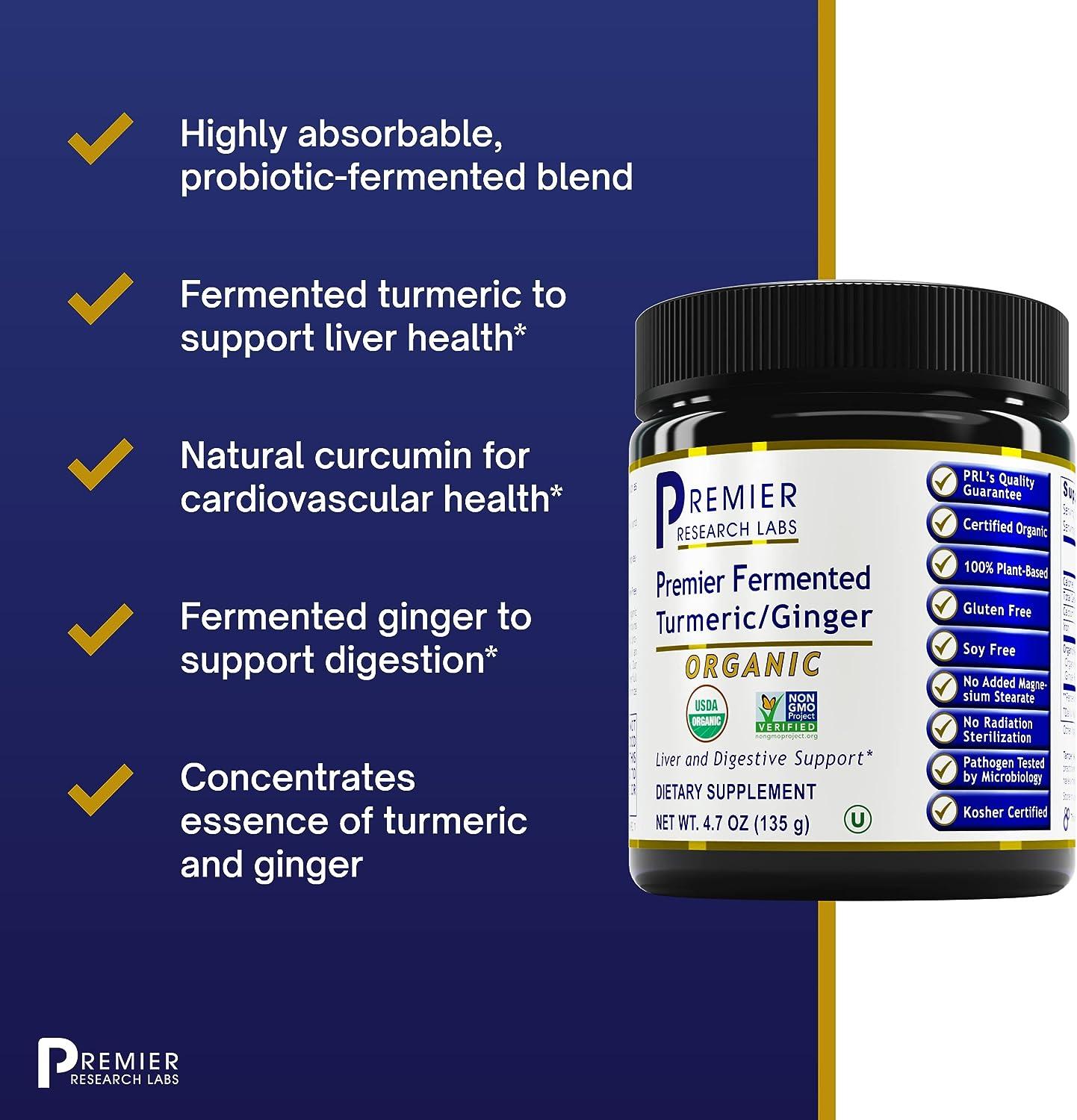 Premier Research Labs Fermented Turmeric Plus - Liver Health, Digestion ...