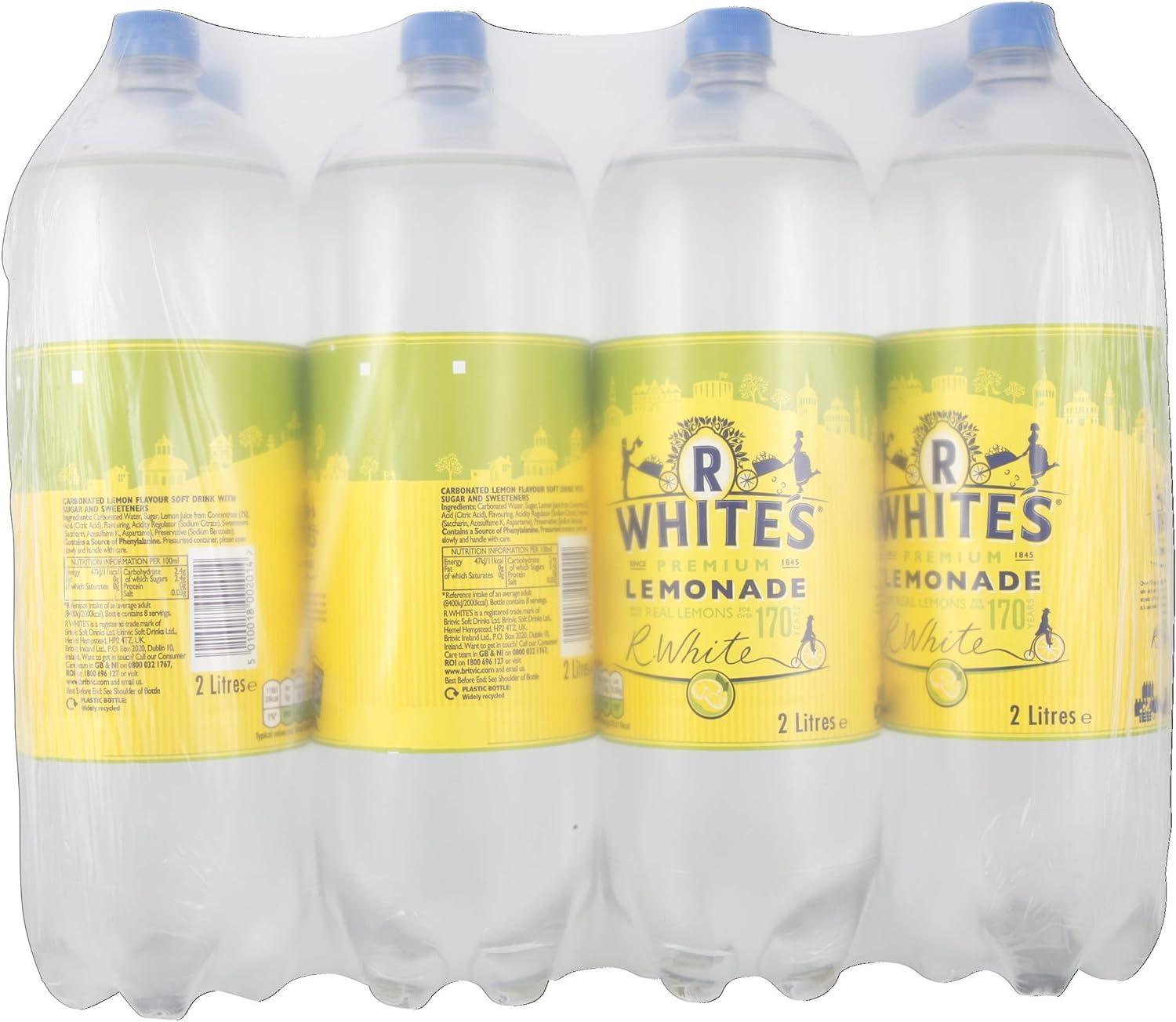 R Whites Premium Lemonade 2L - Refreshing Drink with Real Lemon Juice ...