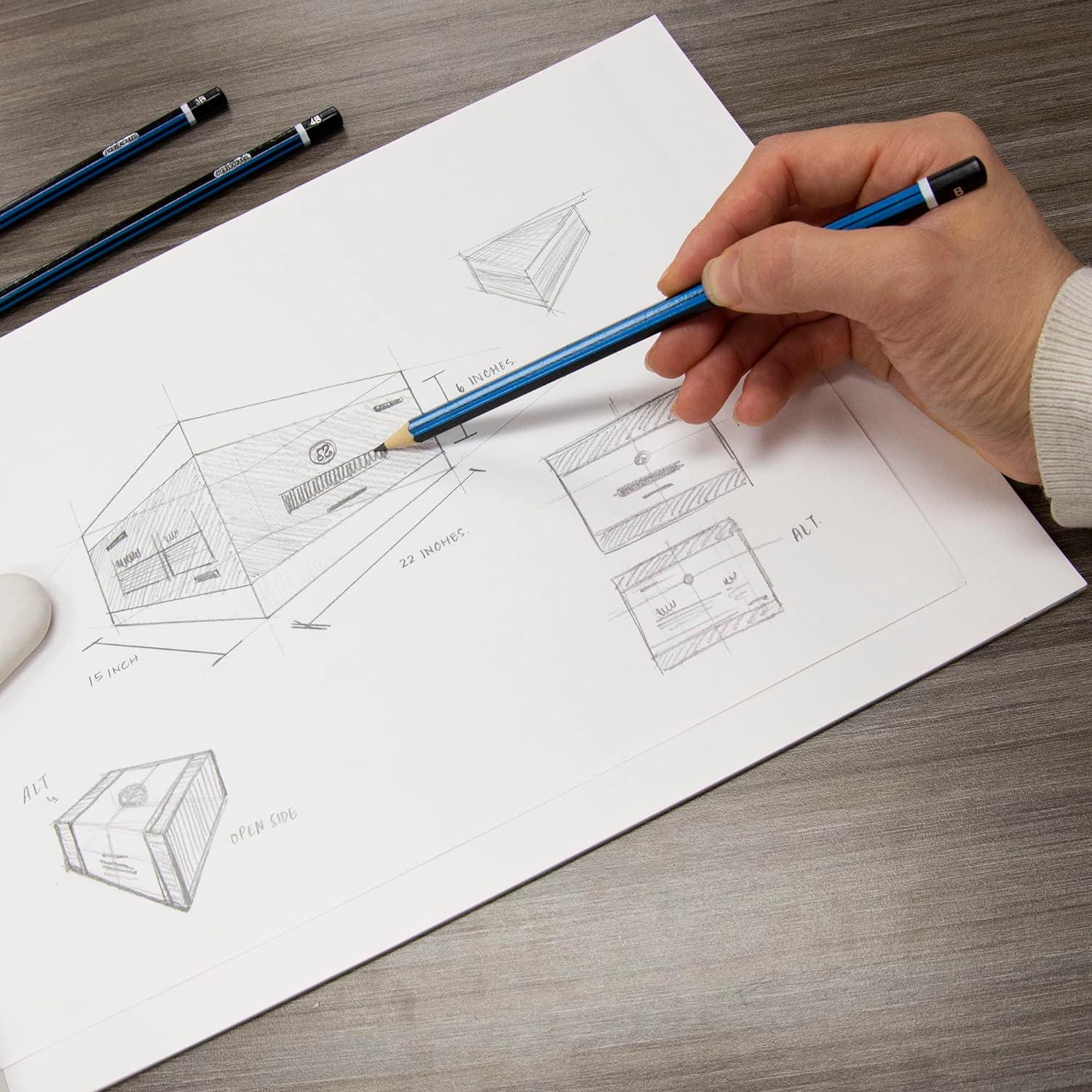 BAZIC Sketch Pad 30 Sheets 9" X 12" Top Bound Spiral Sketchbook Drawing ...