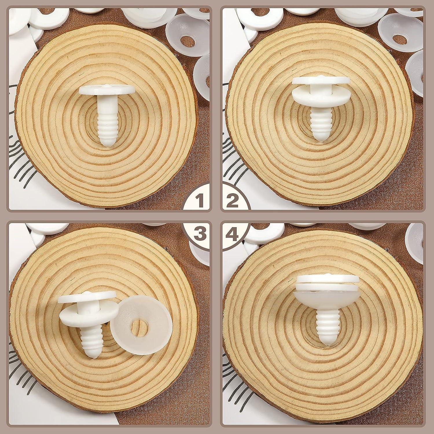 TOAOB 20 Set 50mm White Plastic Animal Doll Joints | Limbs & Head ...