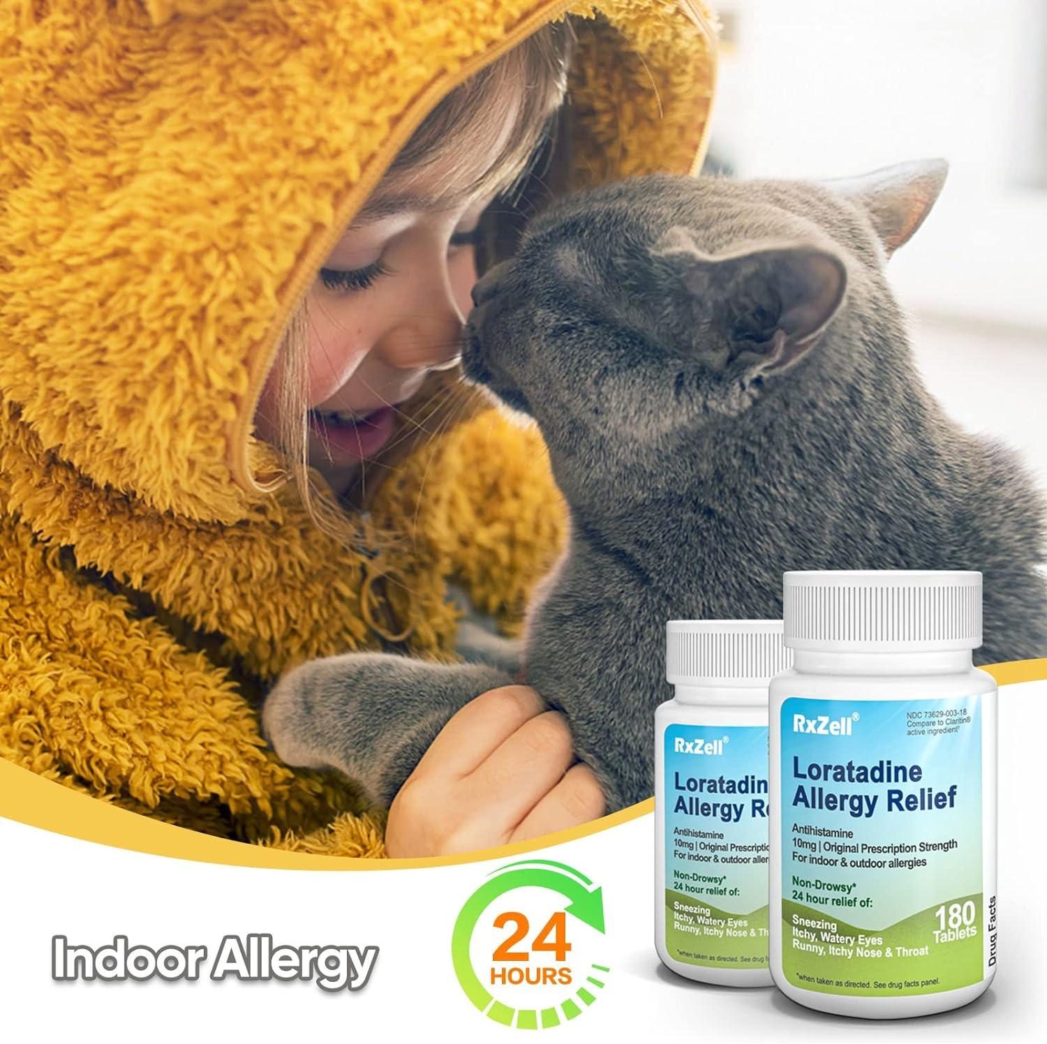 RXZELL Allergy Relief Loratadine 10mg - 180 Tablets - Non-Drowsy ...