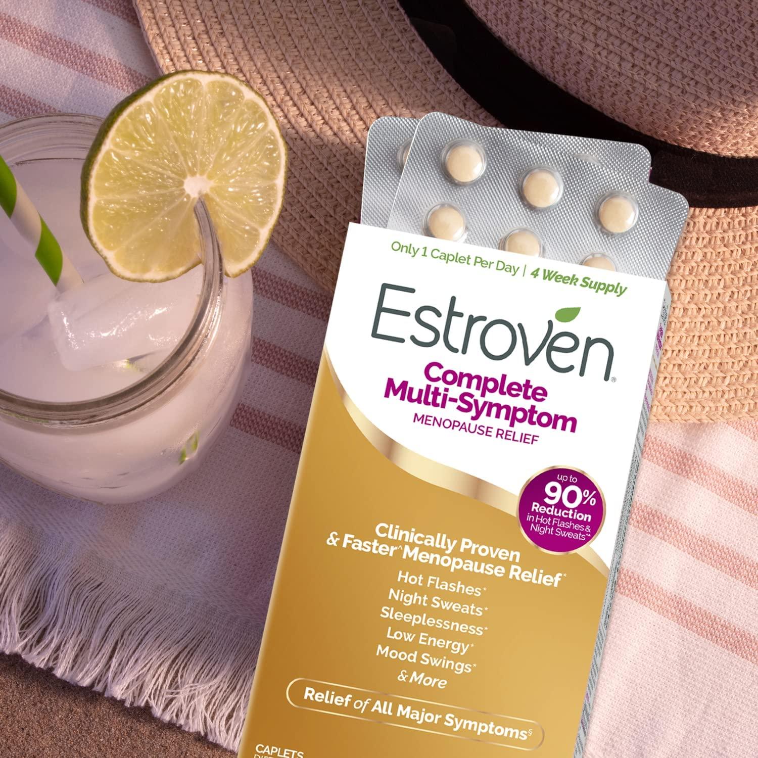Estroven Complete Menopause Relief 28 Vegetarian Caplets - Natural ...