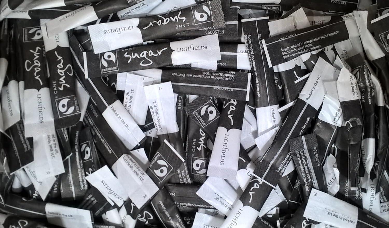 500 White Sugar Stick Sachets - Convenient Individual Portions for ...