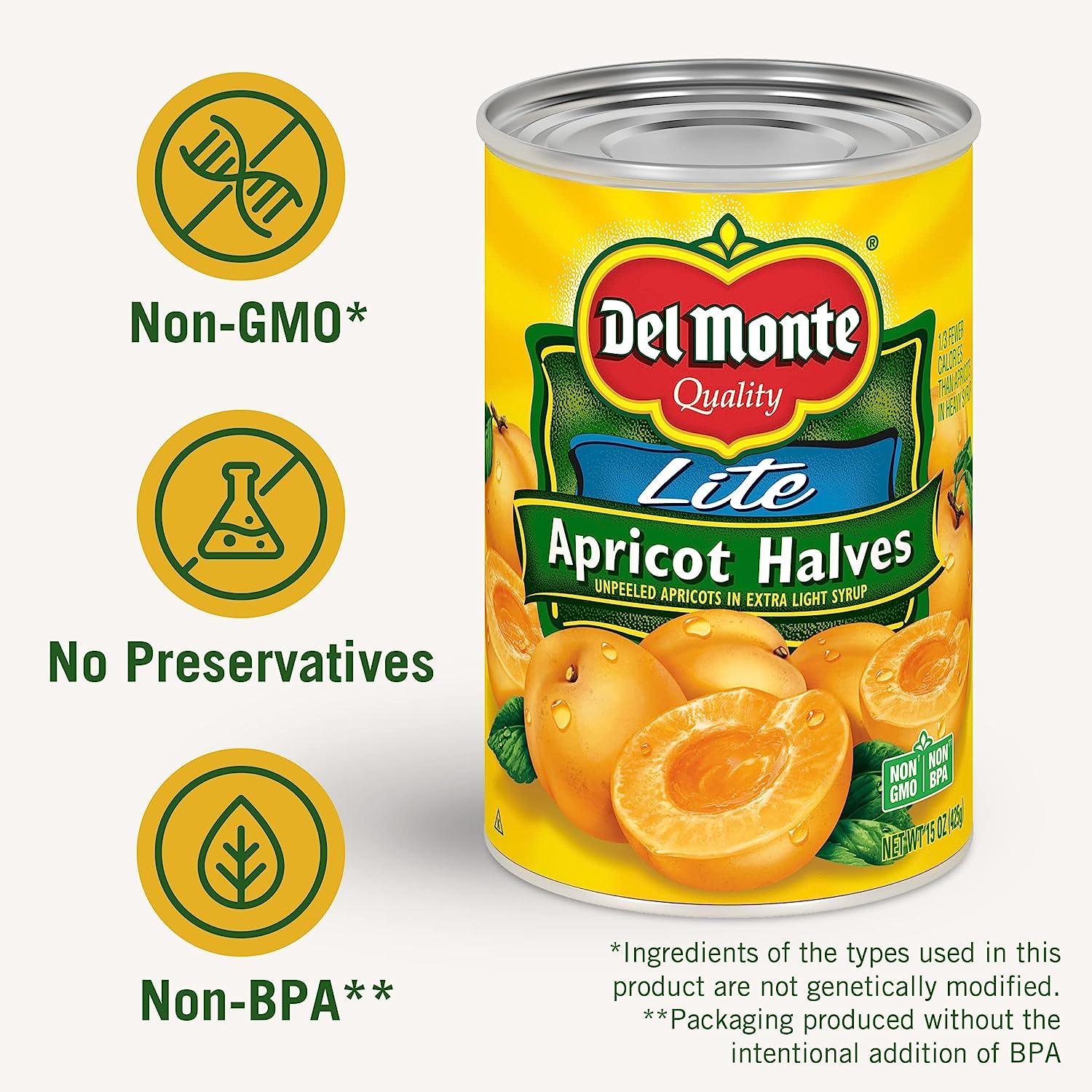 Del Monte Canned Apricot Halves in Extra Light Syrup - 15oz | Buy Now ...