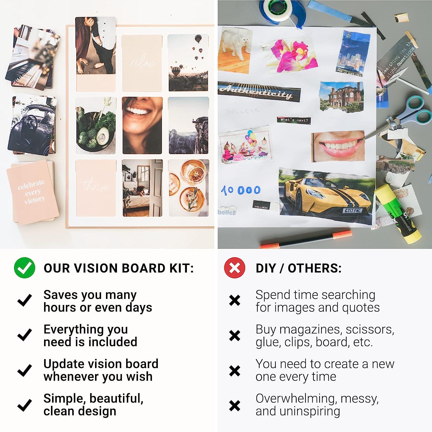 Deluxe Vision Board Kit for Women - Law of Attraction Manifestation ...